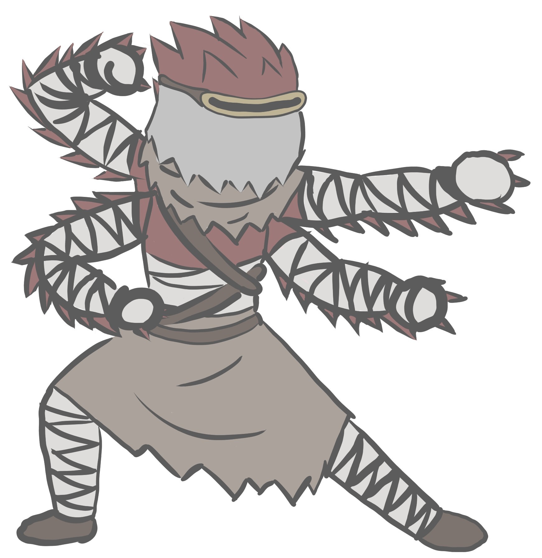 ArtStation - Lizard Brawler and matching landscape