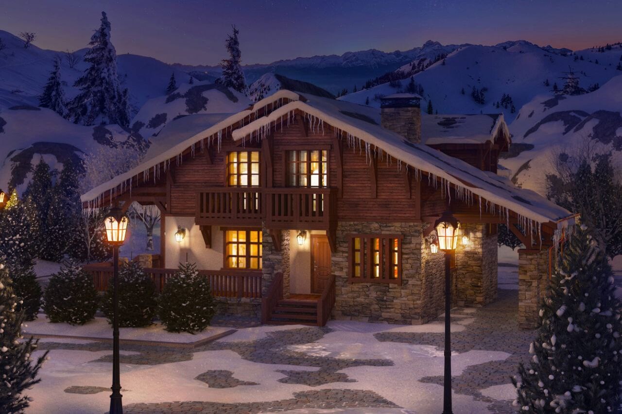 ArtStation - Alpine chalet
