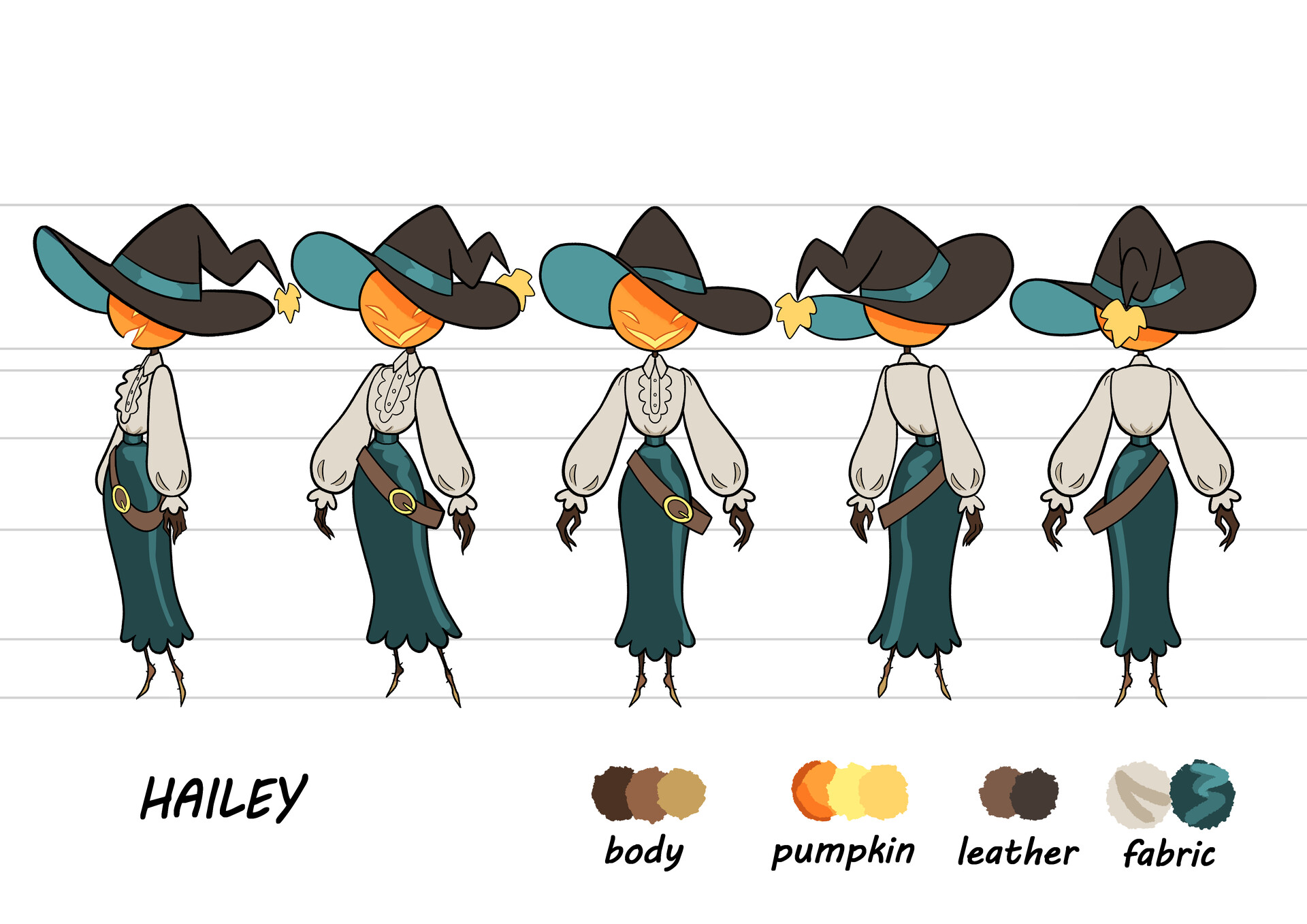 ArtStation - Hailey turn-around