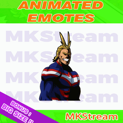 ArtStation - Twitch animated emotes boku no hero academia All Might gg