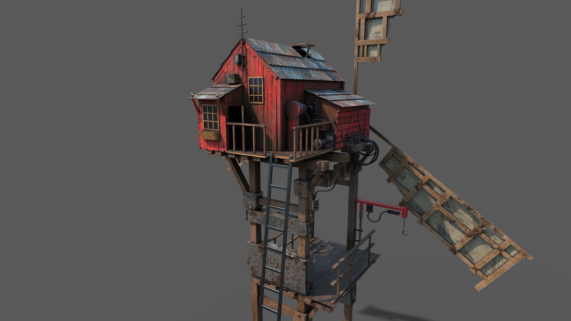 ArtStation - An antique windmill
