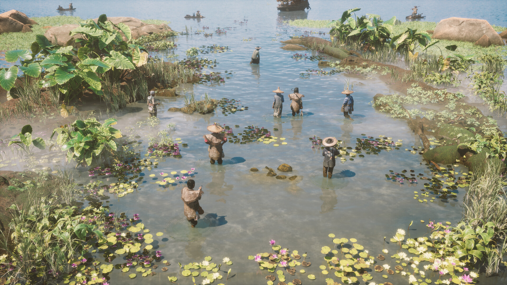 ArtStation - Rice field workers
