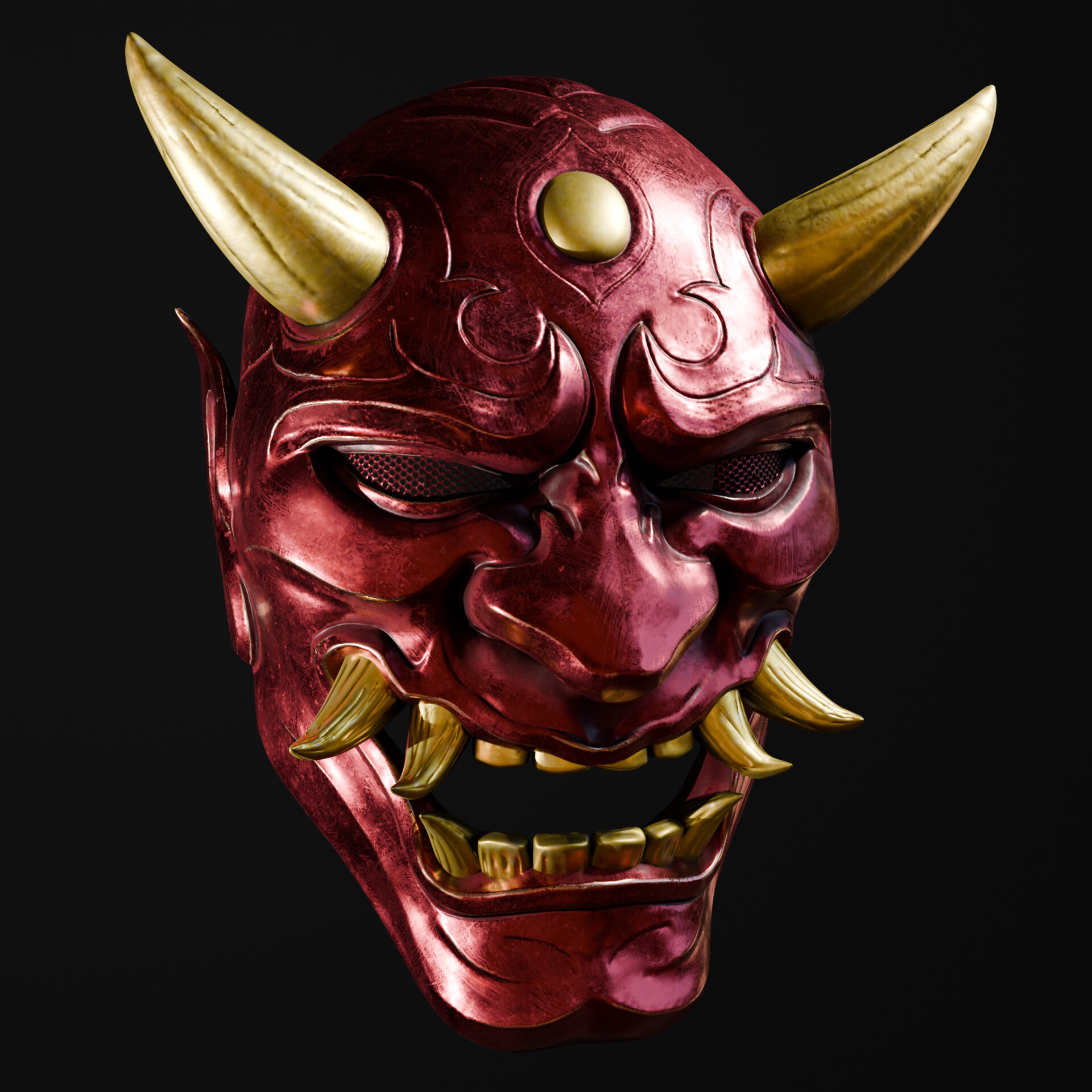 ArtStation - Oni mask