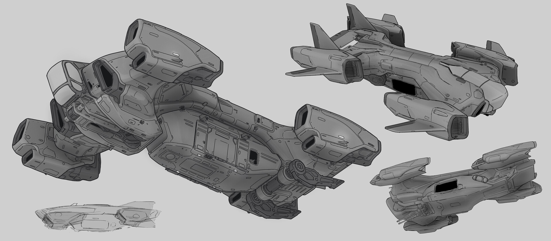Max Marharit - 3D Concept Designer - Dropship Design