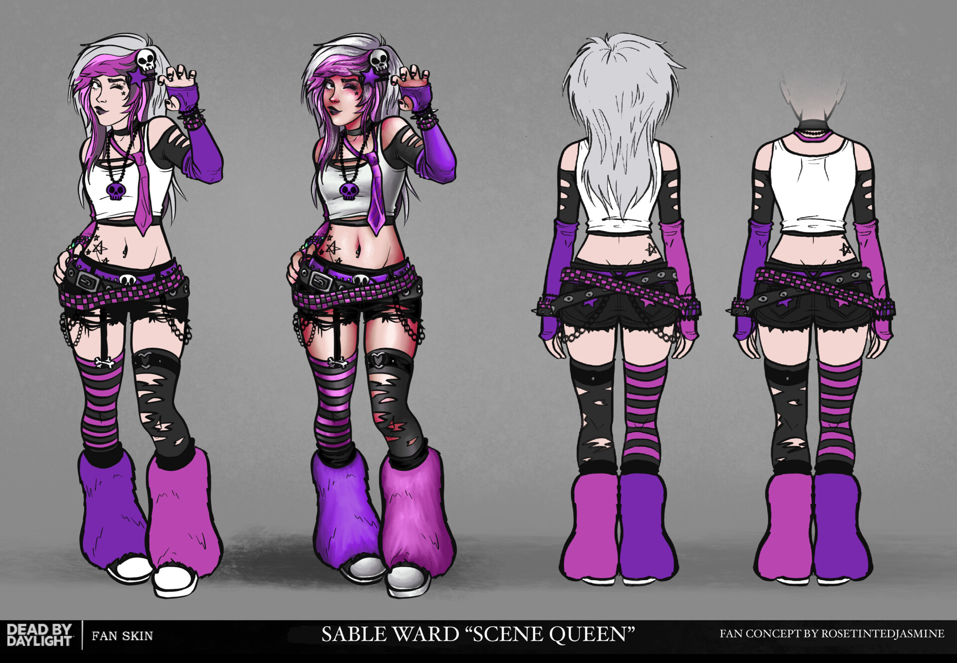 ArtStation - DBD Sable Ward - cosmetic concept Scene Queen