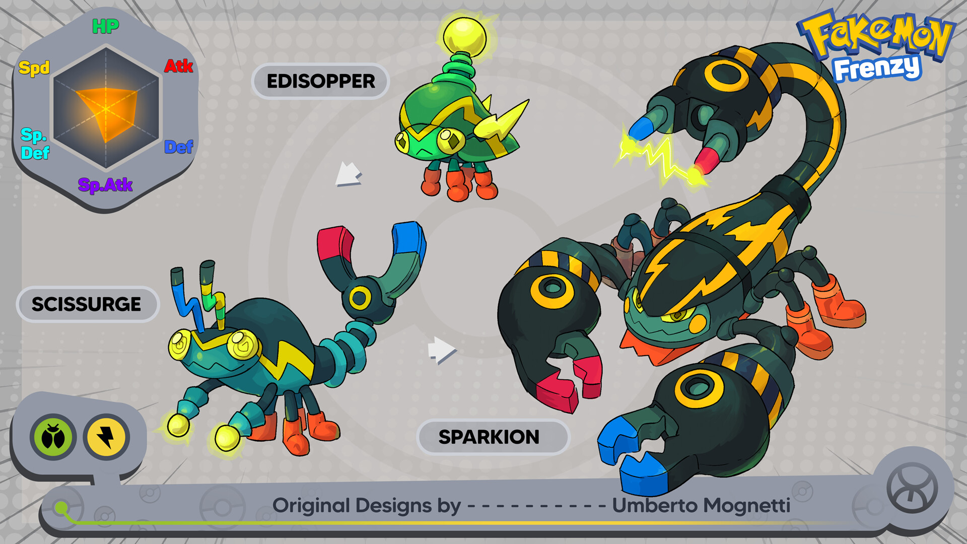 Umberto Mognetti - Fakemon Frenzy - Electric