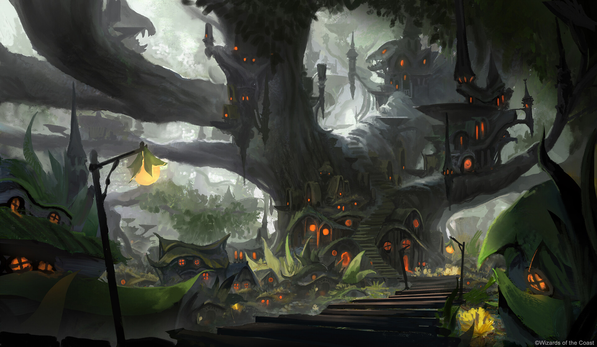 magic forest concept art