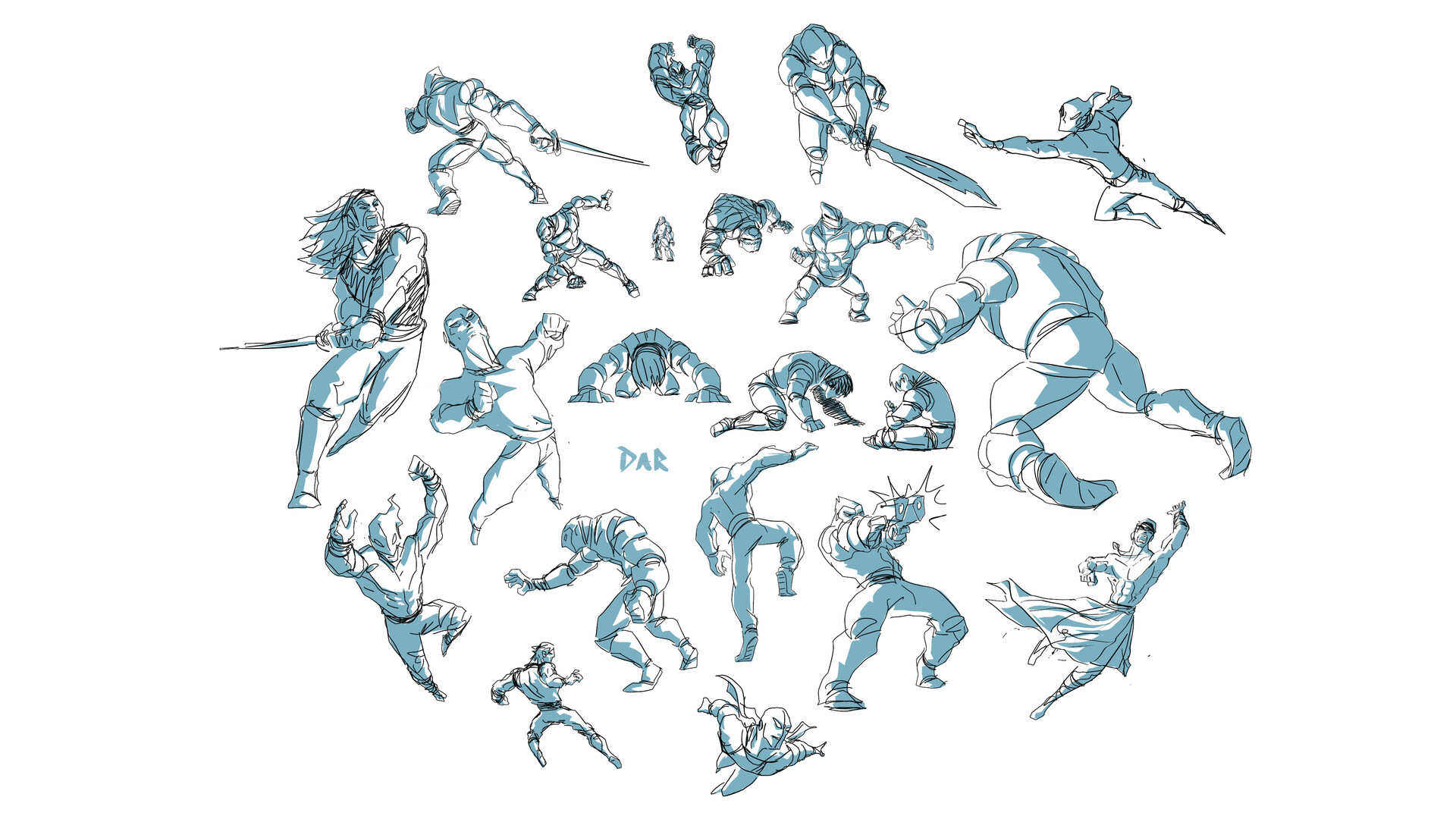 ArtStation - Poses Scribbling