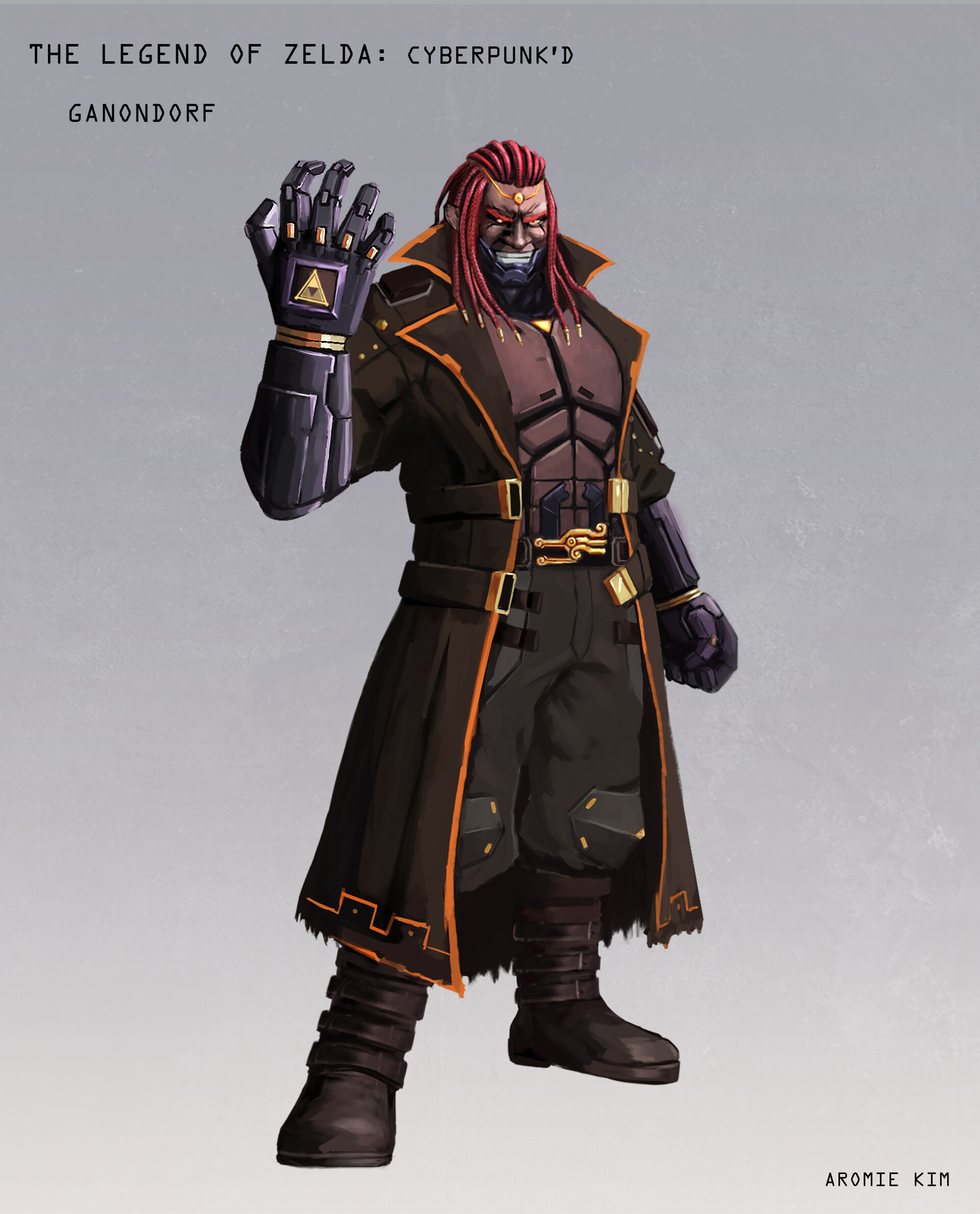 ArtStation - Legend of Zelda Cyberpunk AU - Ganondorf