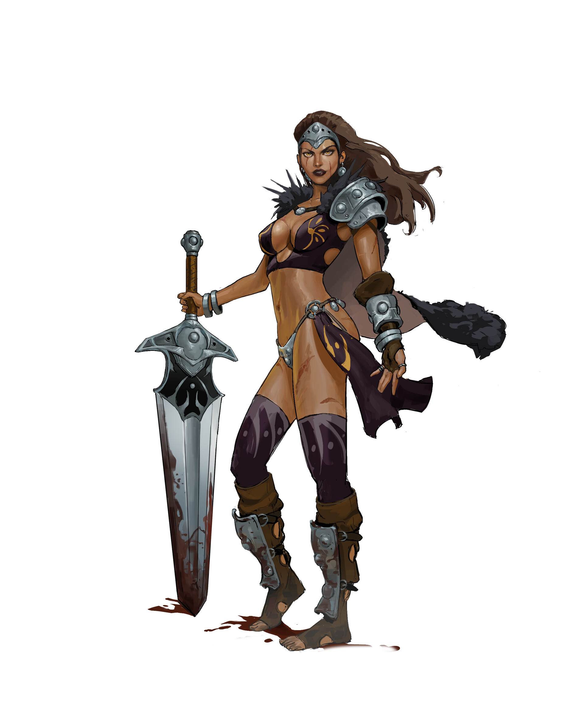 ArtStation - Barbarian lady