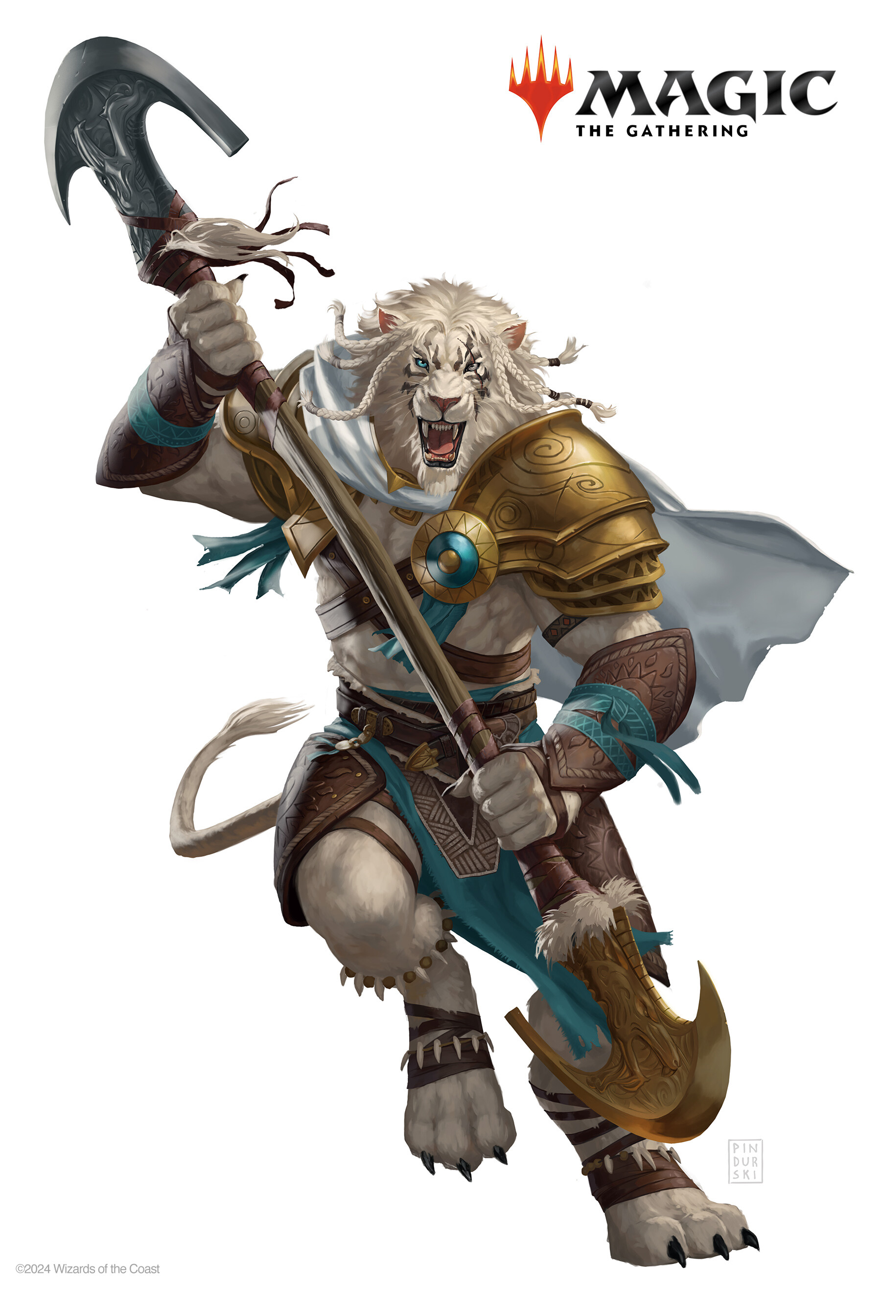 ArtStation - MTG Foundations Beginner Box Character Art: Ajani