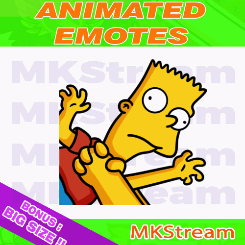 ArtStation - Twitch animated emotes the simpsons bart choke