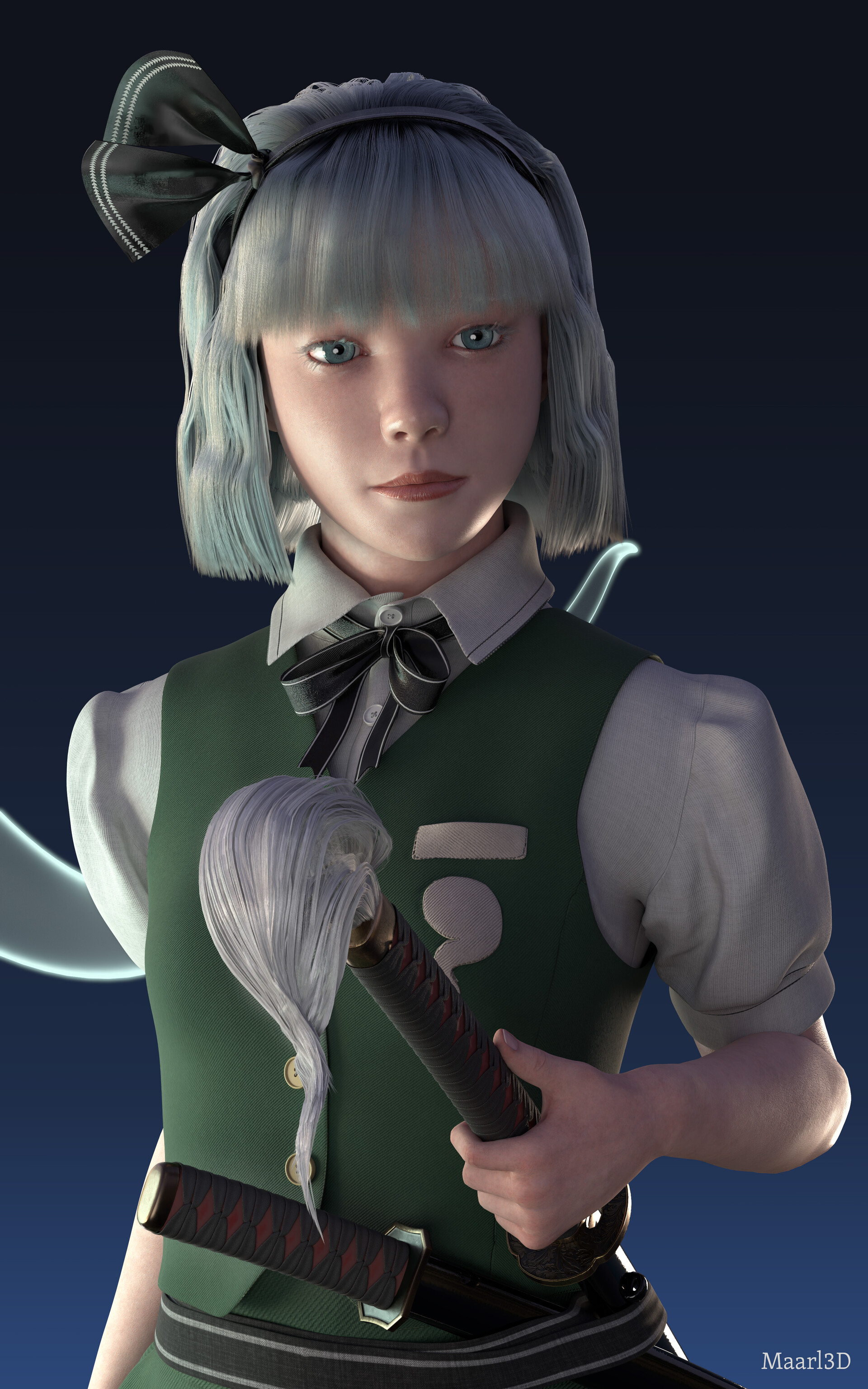 ArtStation - 3D Character Renders - Youmu Konpaku (Touhou Project)