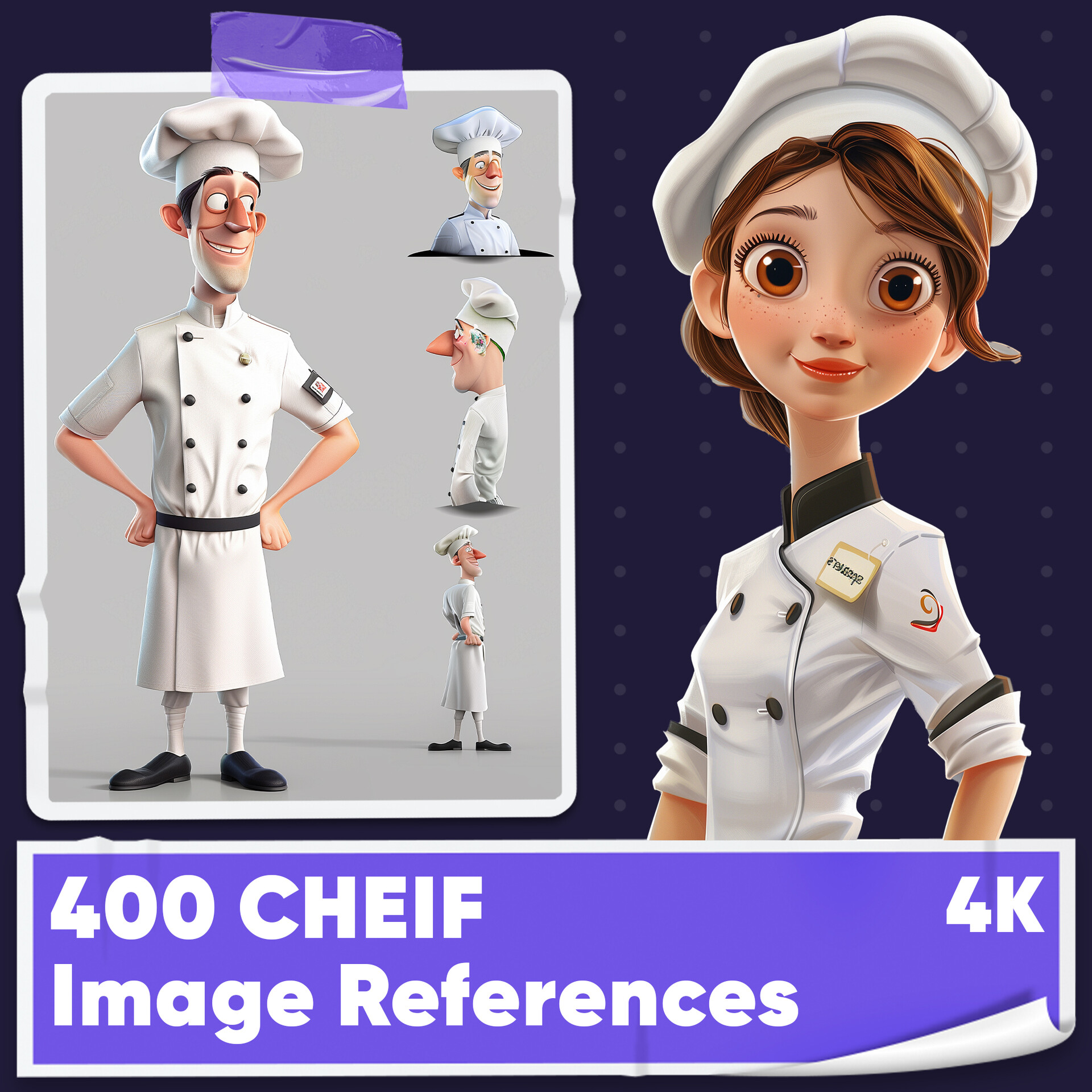 ArtStation - 400 Chef Image References - Vol 01