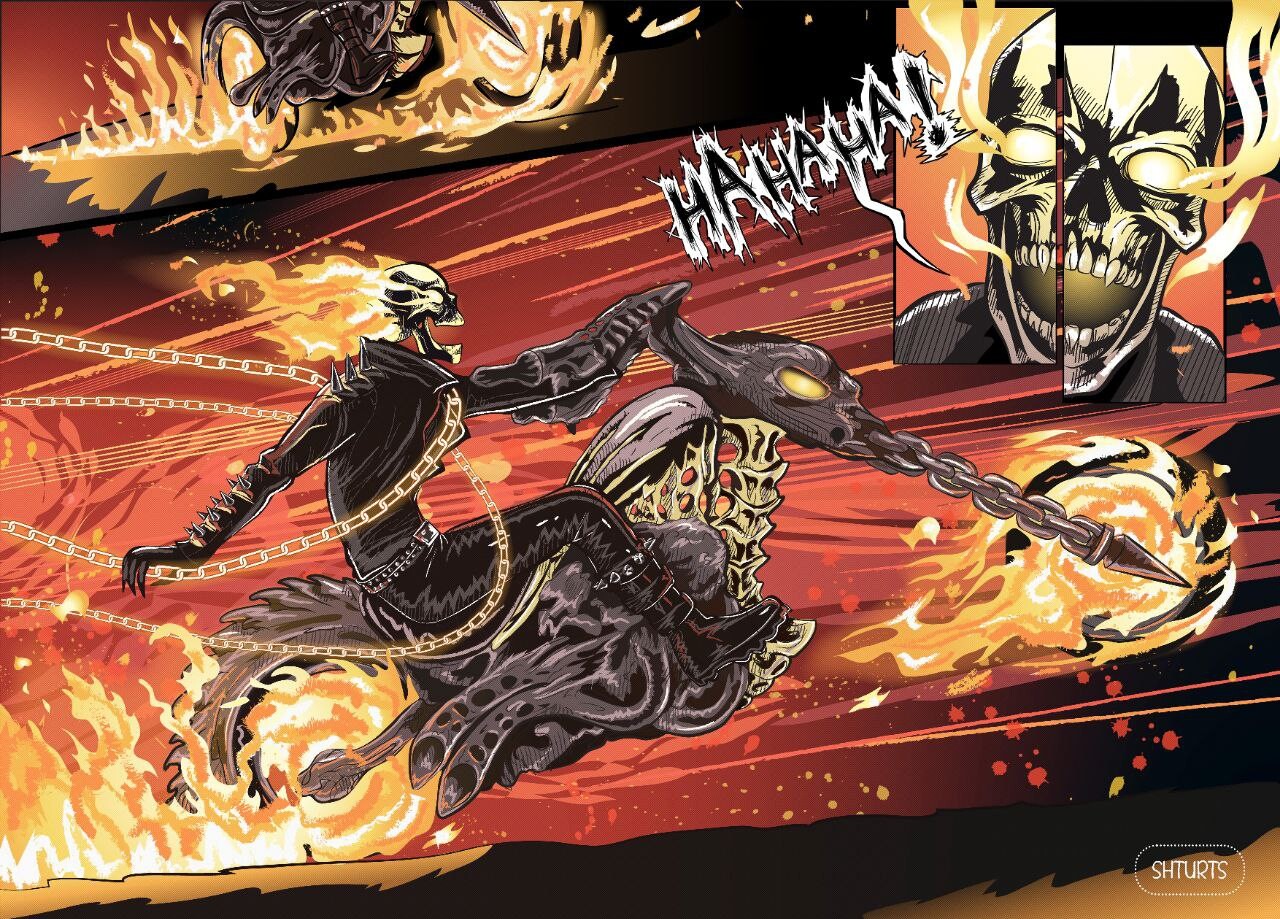 ArtStation - [Ghost Rider] Comic Page