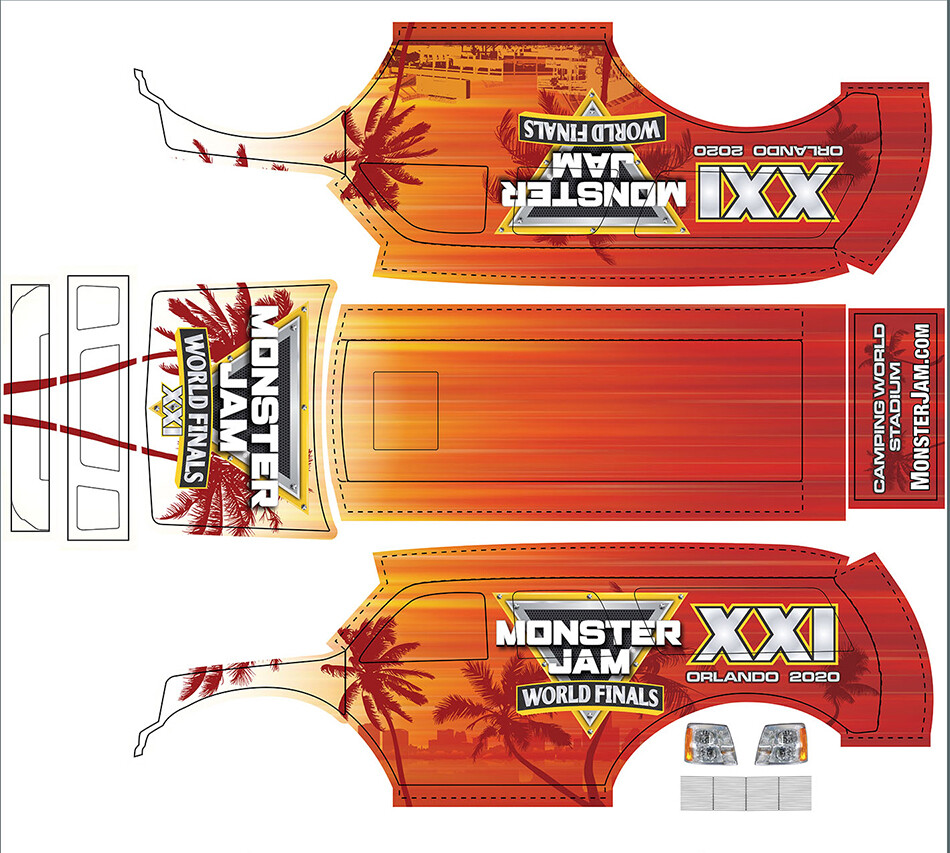 ArtStation - Monster Jam World Finals XXI vehicle wrap design