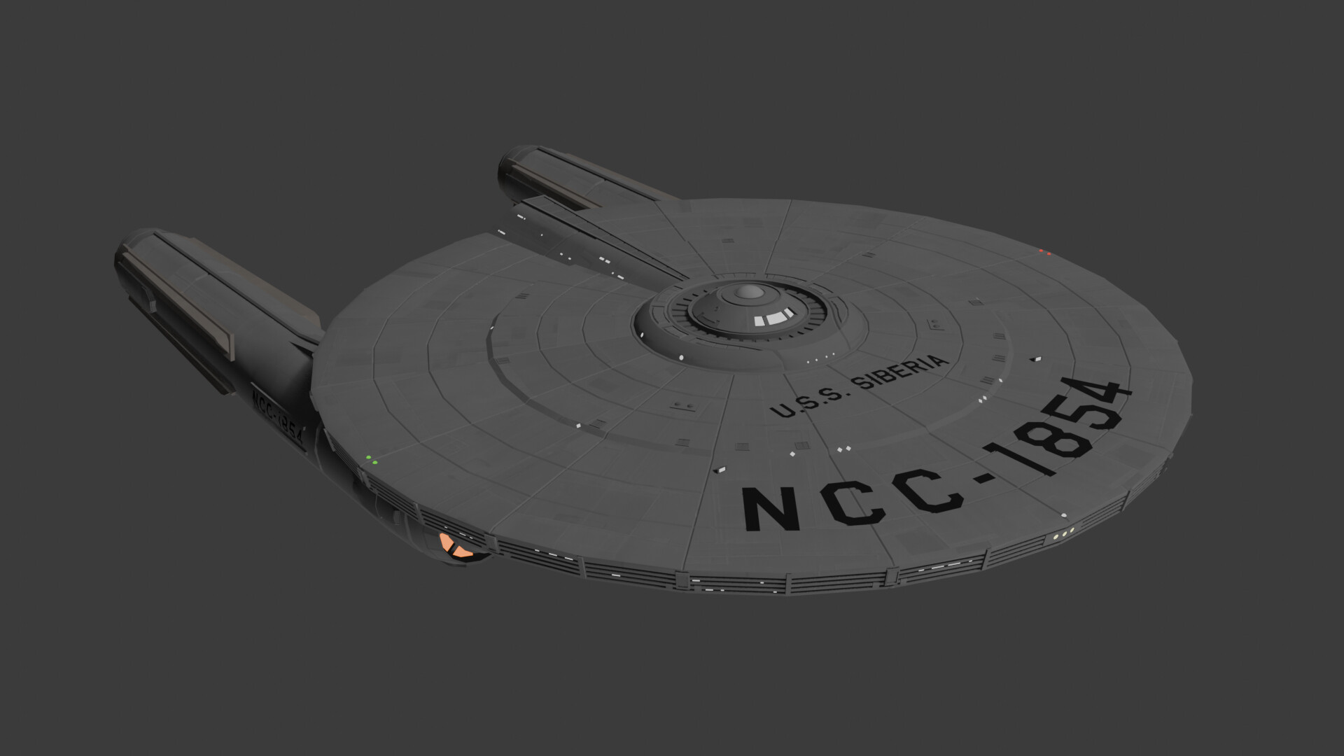 ArtStation - USS - Siberia NCC-1854 // Mayflower Class Starship