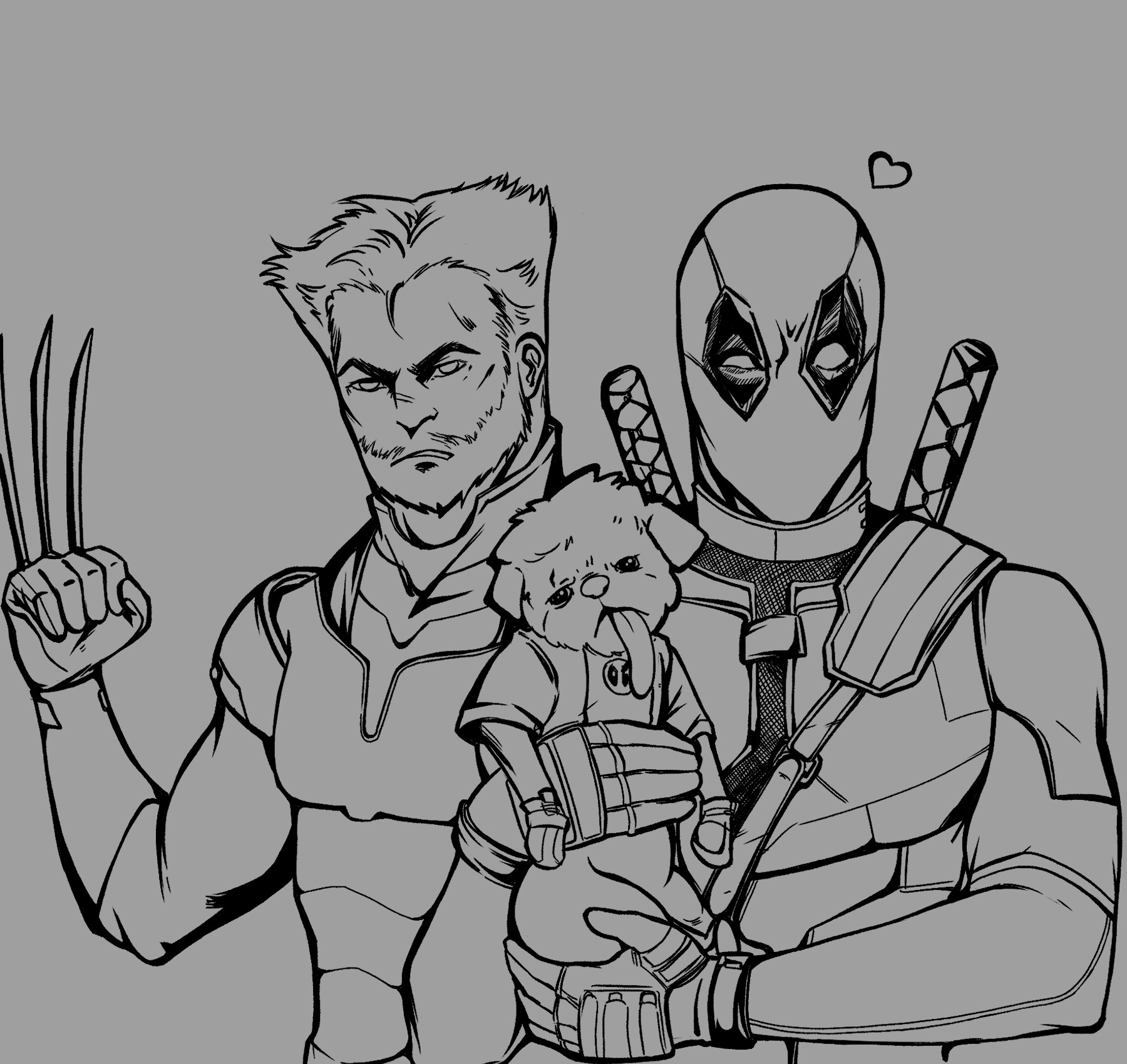 wolverine and deadpool coloring book