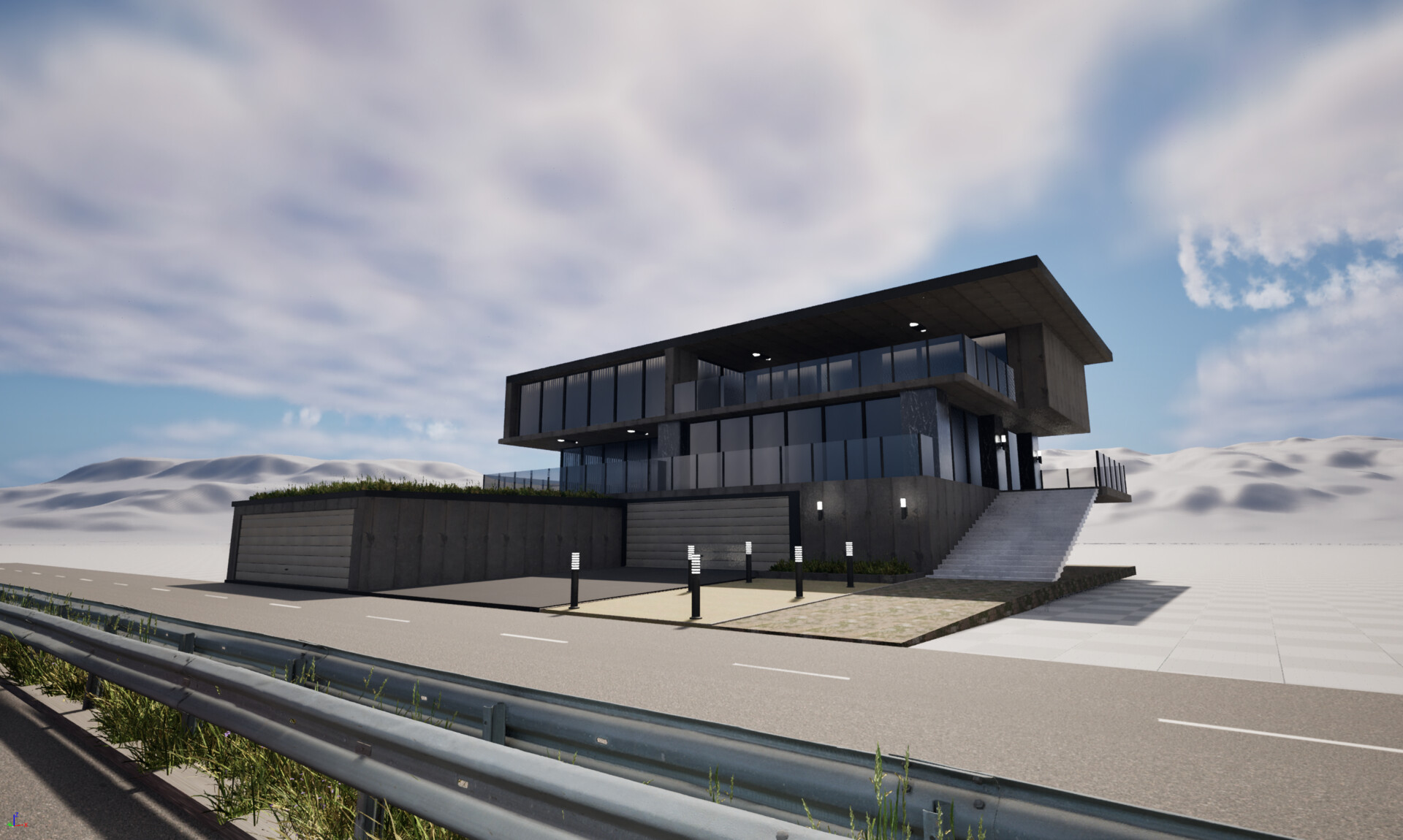 ArtStation - Modern Luxury House with 360° Degree View