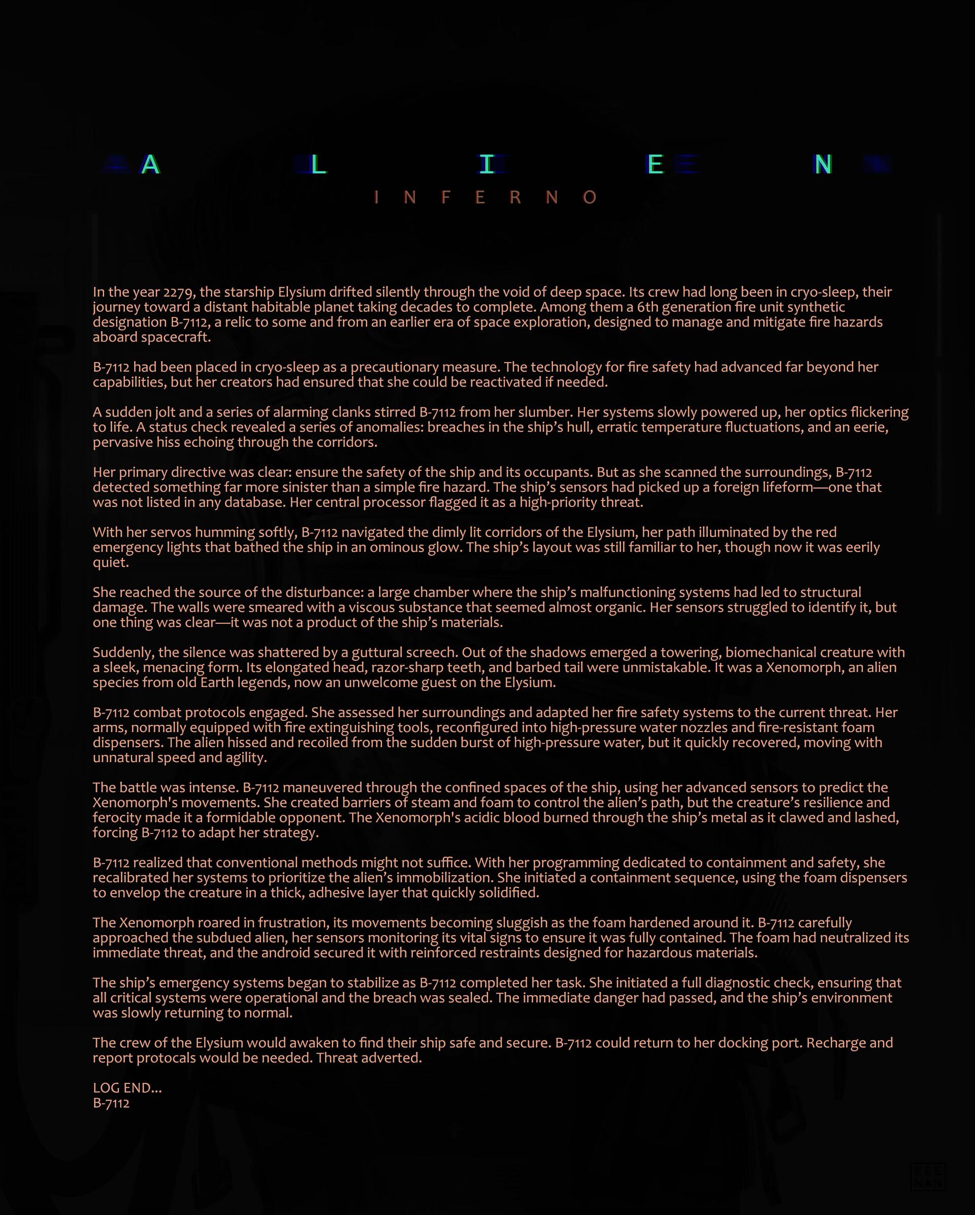 Dave Keenan - Alien: Inferno