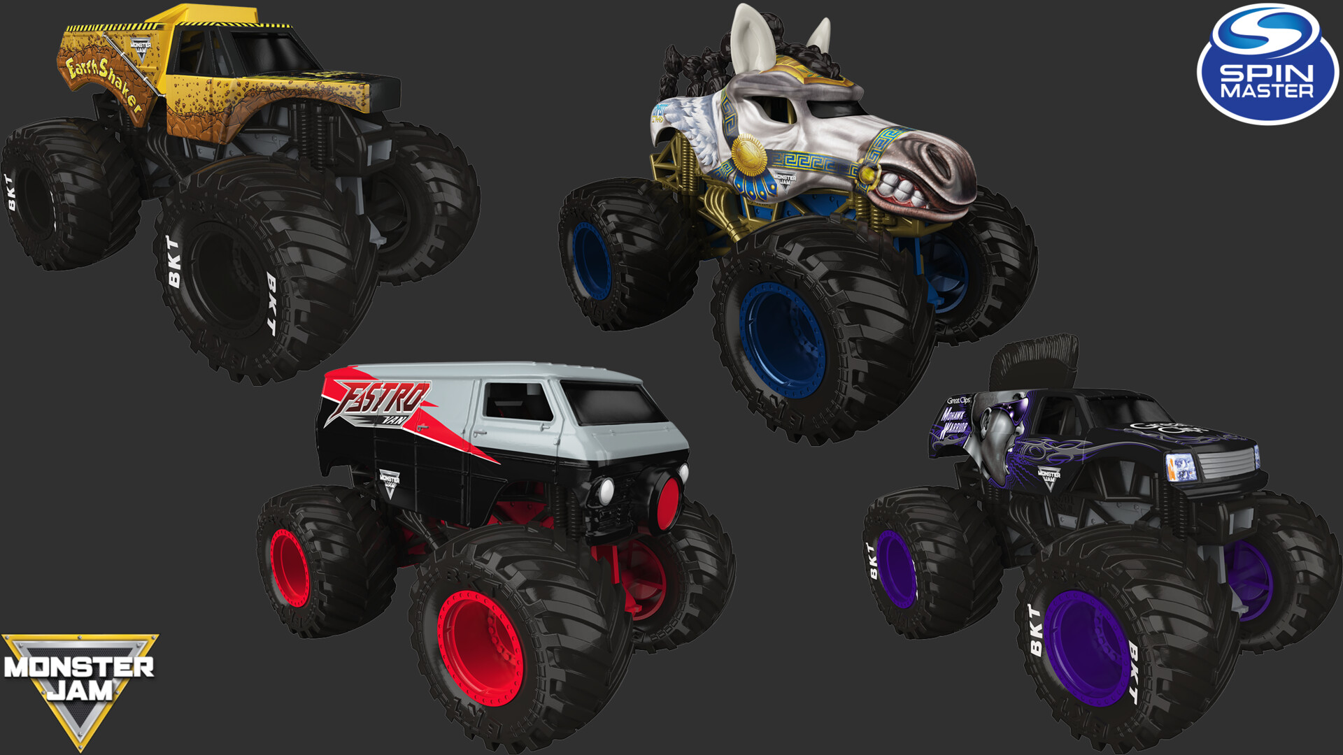 Natakoa Golden - Monster Jam 1:64 Scale Collectable Toy Trucks
