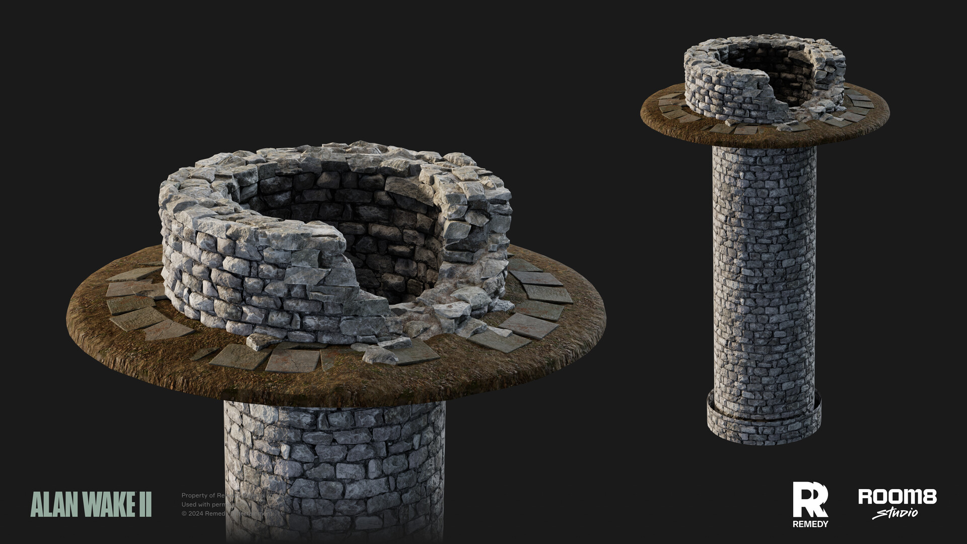 Room 8 Studio - Portfolio - Props (Alan Wake 2)