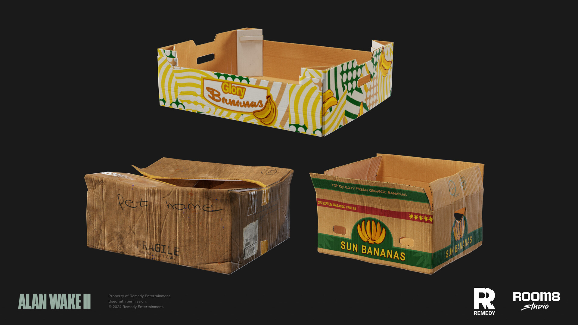 Room 8 Studio - Portfolio - Props (Alan Wake 2)