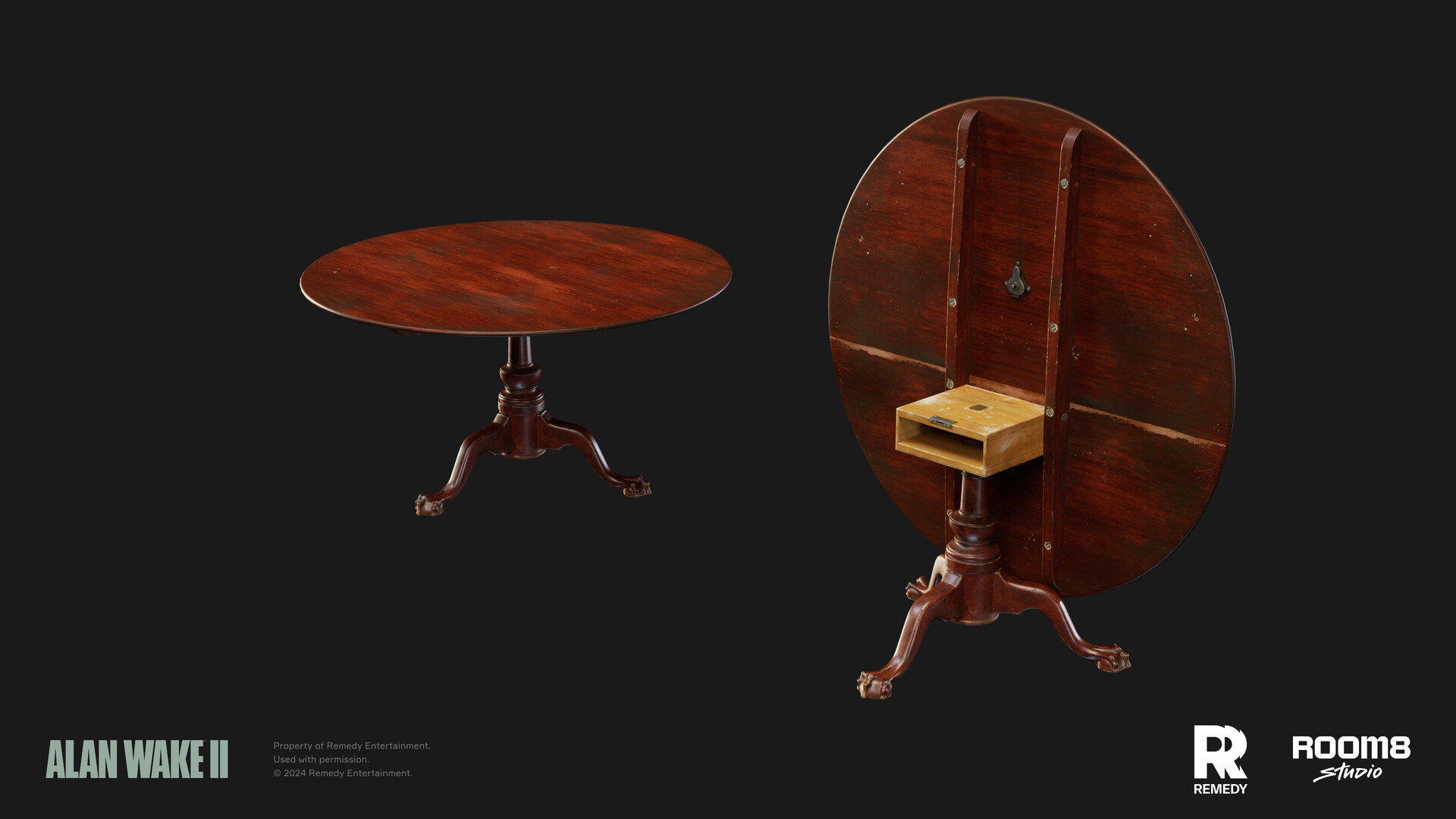 Room 8 Studio - Portfolio - Props (Alan Wake 2)