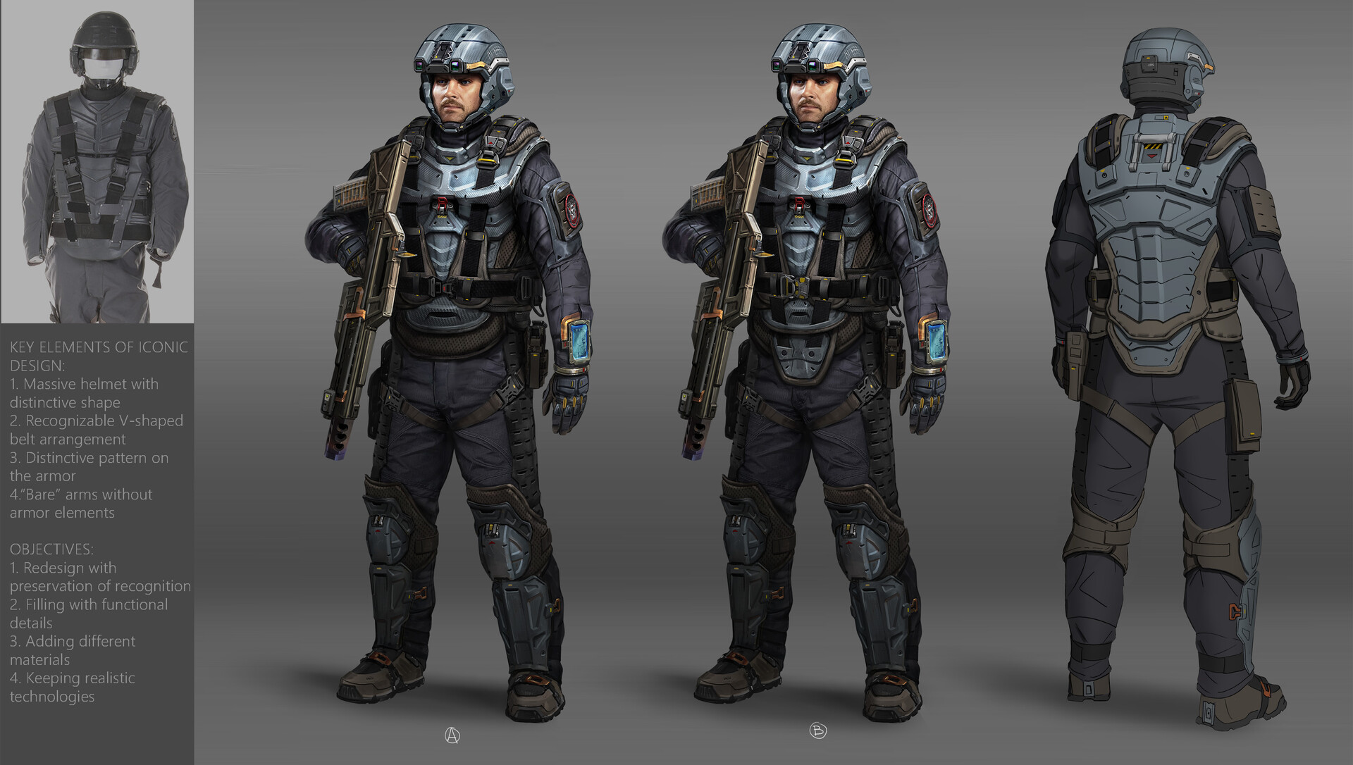 ArtStation - Starship Troopers Armor Redesign