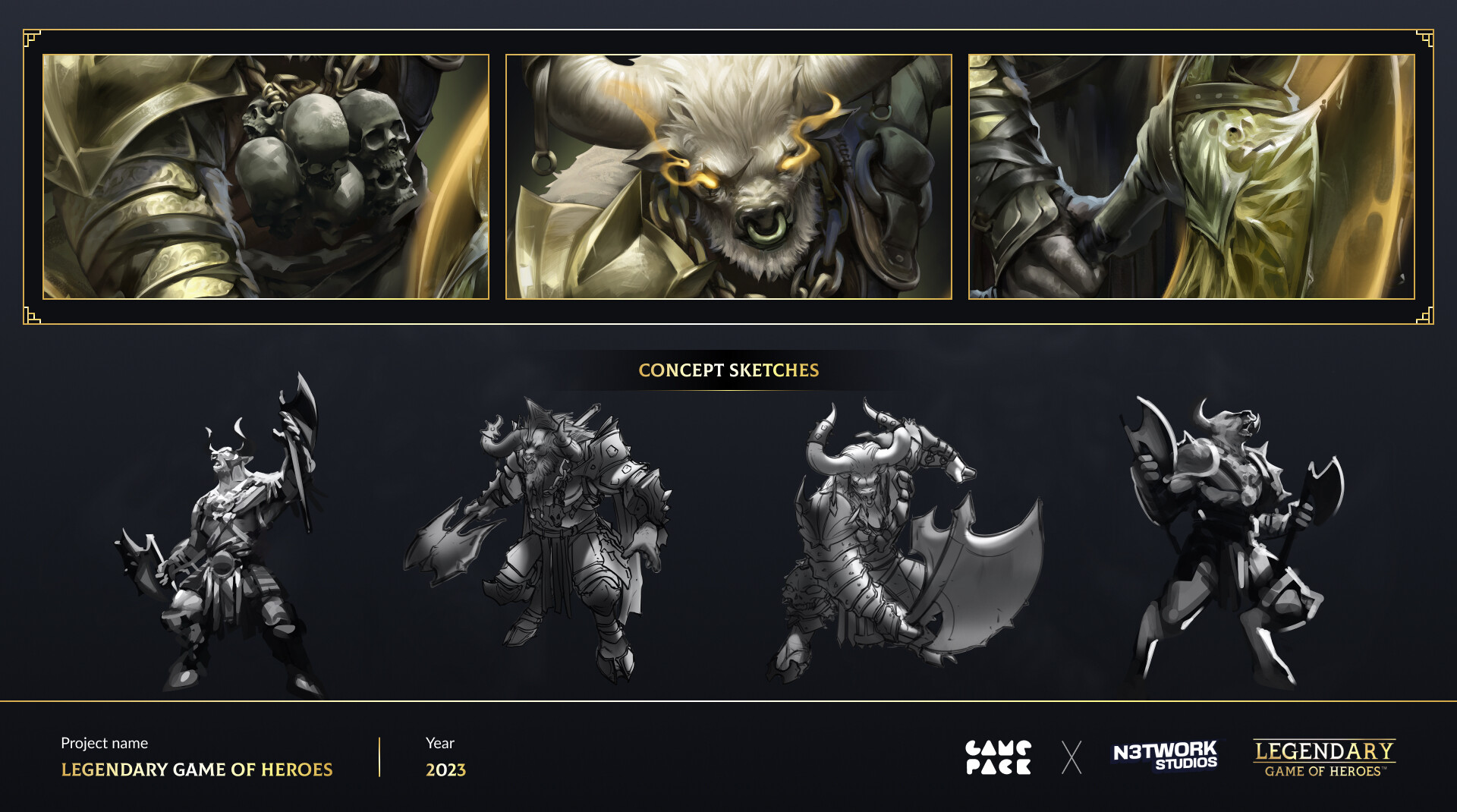 GAMEPACK studio - Ashen Minotaur Guard | Legendary: Game of Heroes