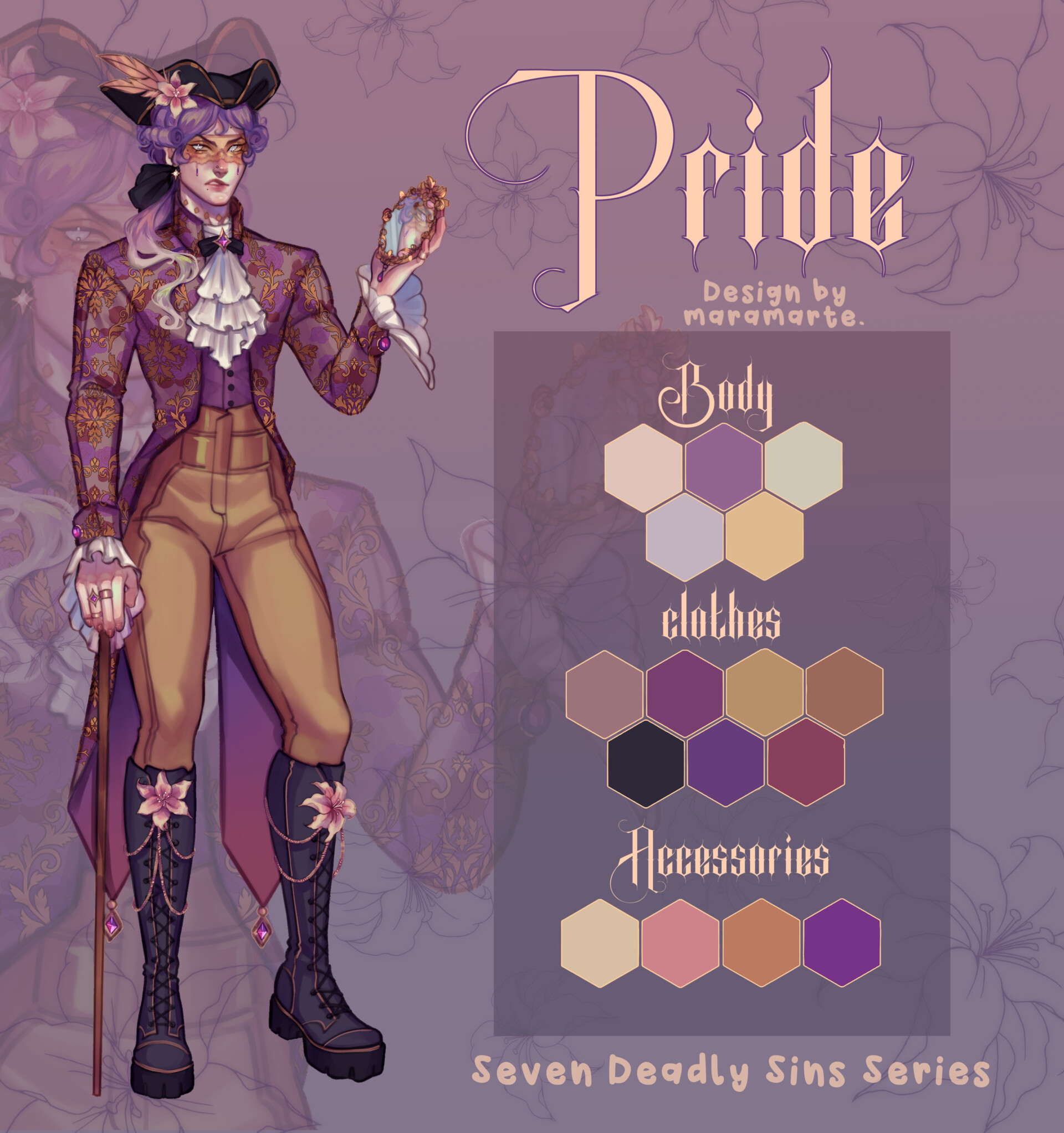 ArtStation - Character Design (Adoptable) - Seven Deadly Sins Series PRIDE