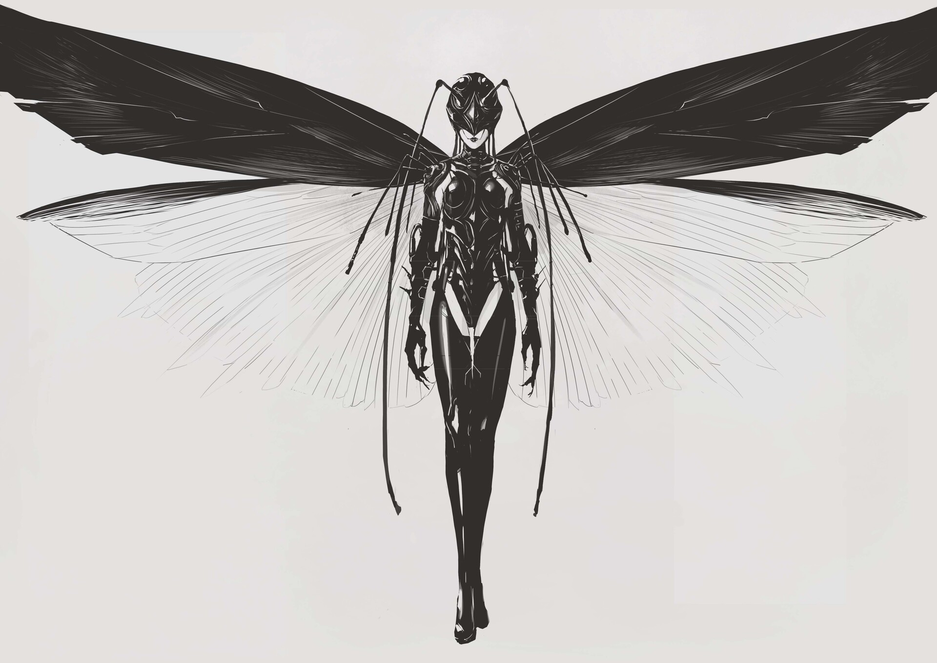 ArtStation - Biologically Enhanced Cyborg Executive: Cockroach Woman ...