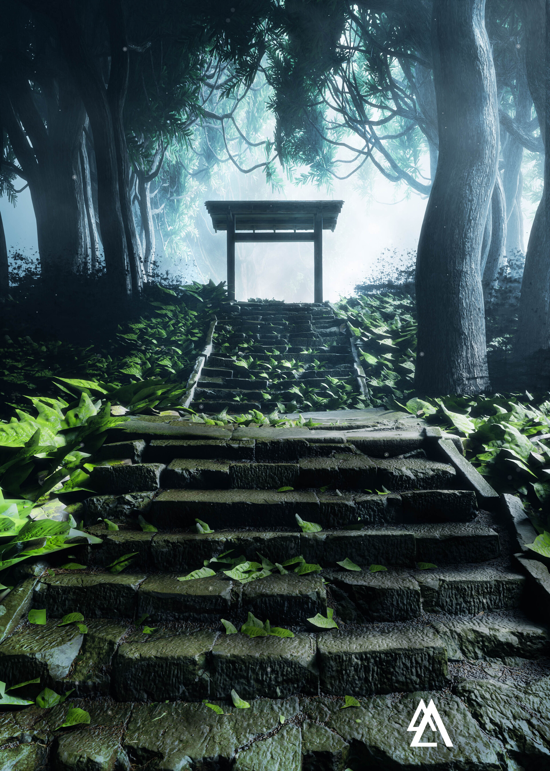 ArtStation - Forest Stairs