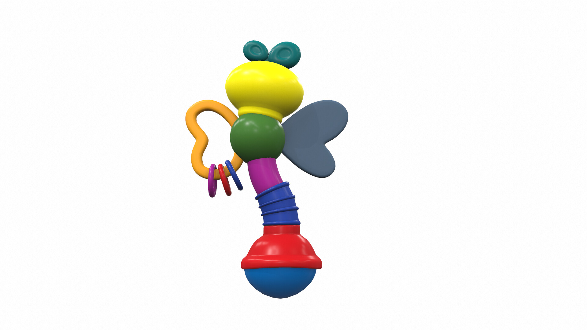 3D Collector - Plastic baby toy rattle 1