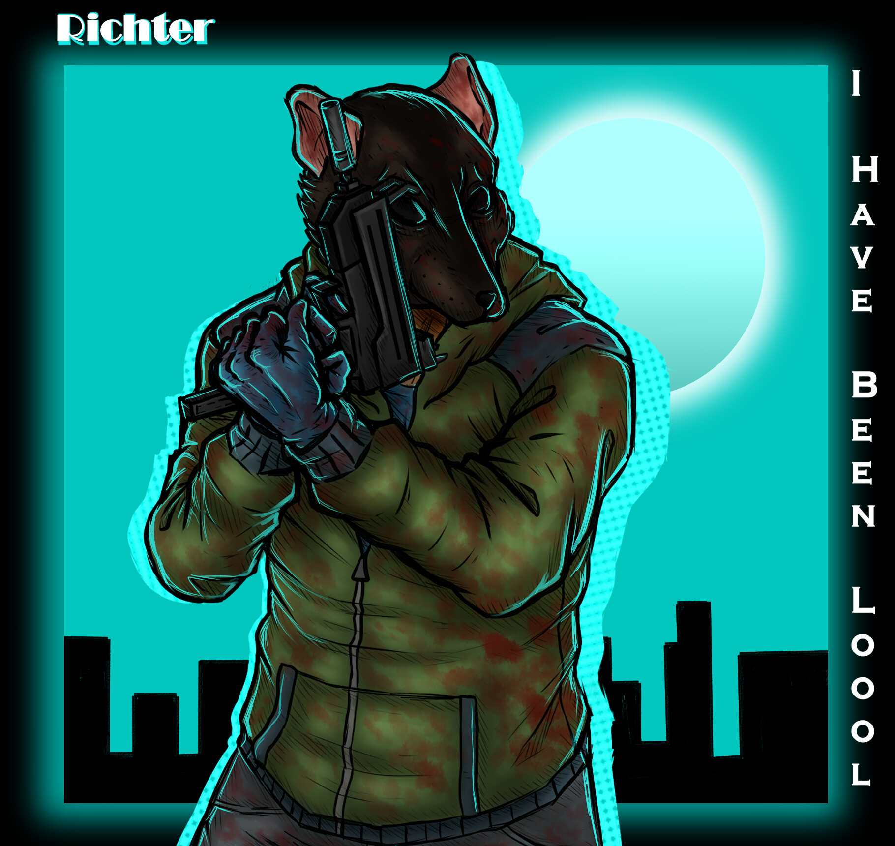 ArtStation - The art of Richter from Hotline Miami