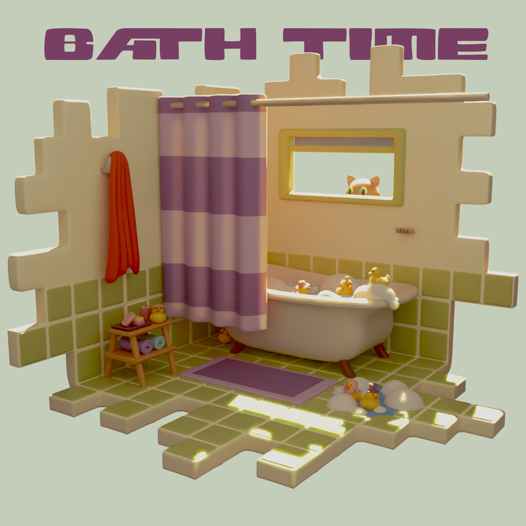 ArtStation - Bath Time