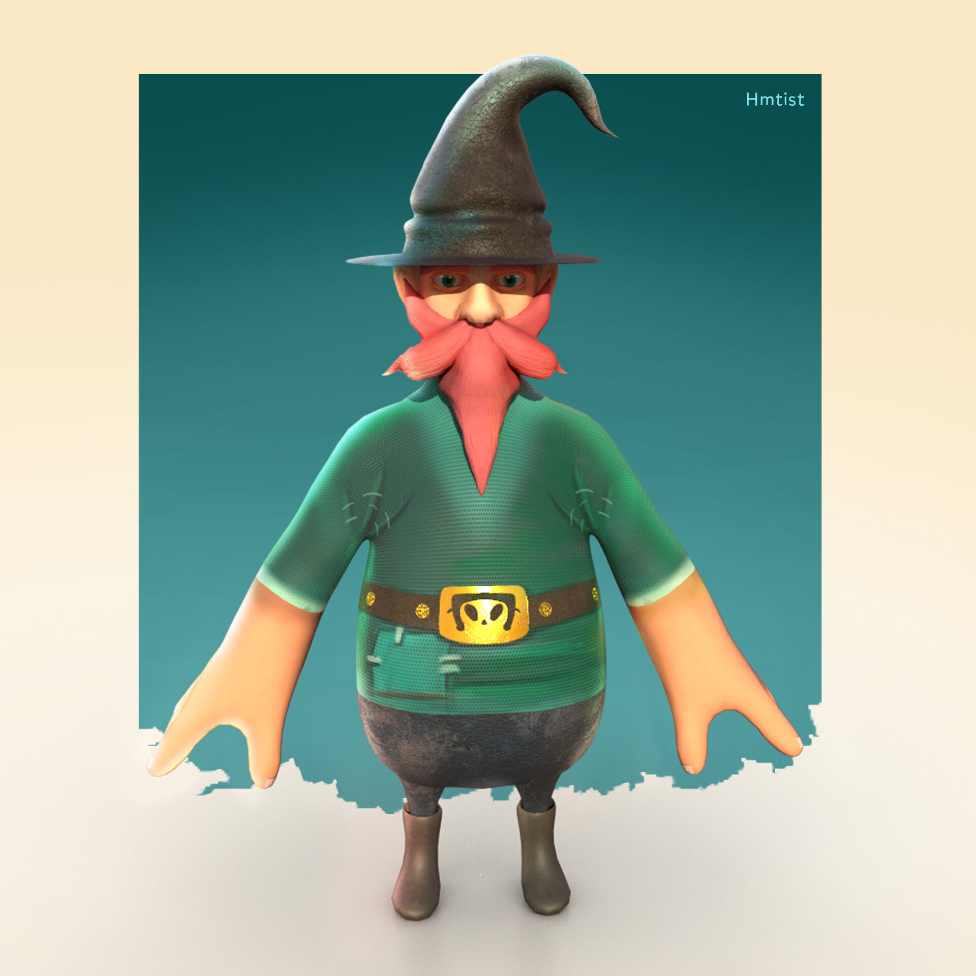ArtStation - 3D wizard Orro in Zbrush with Hand Paint Textures