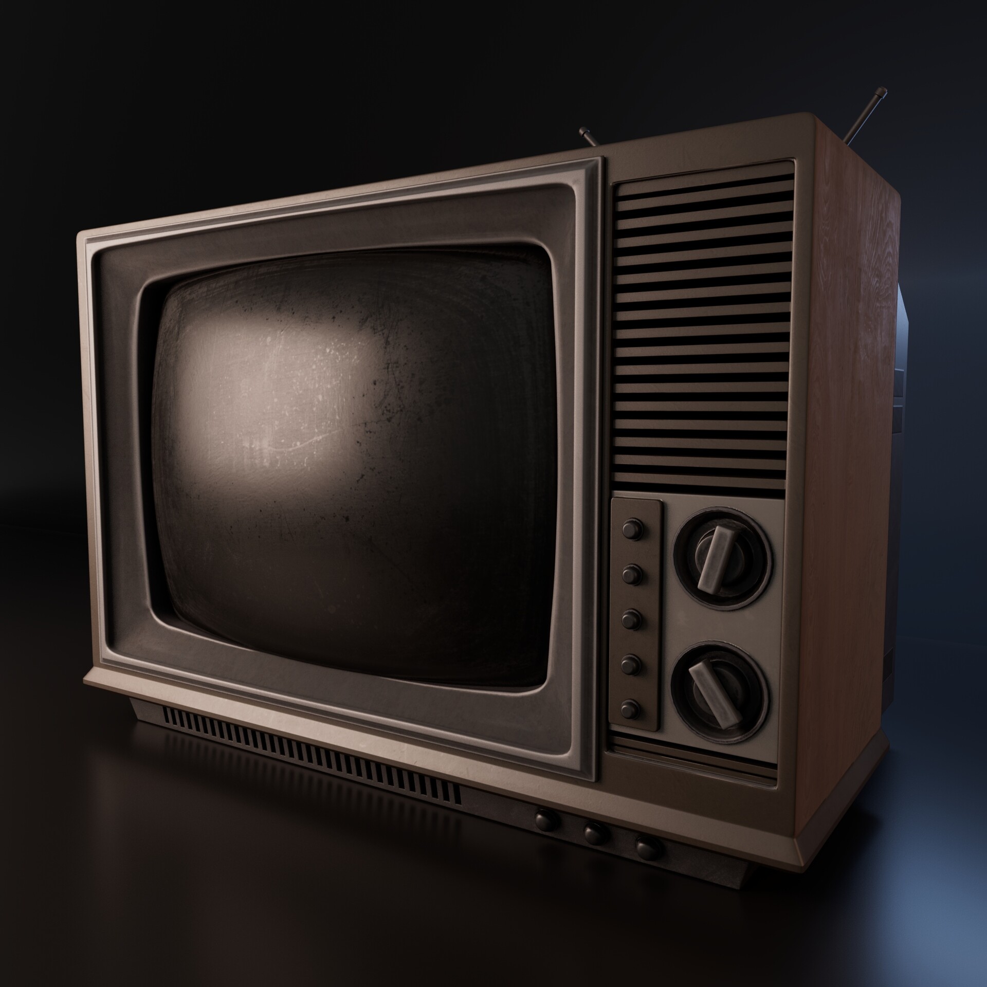 ArtStation - Retro TV - subdiv