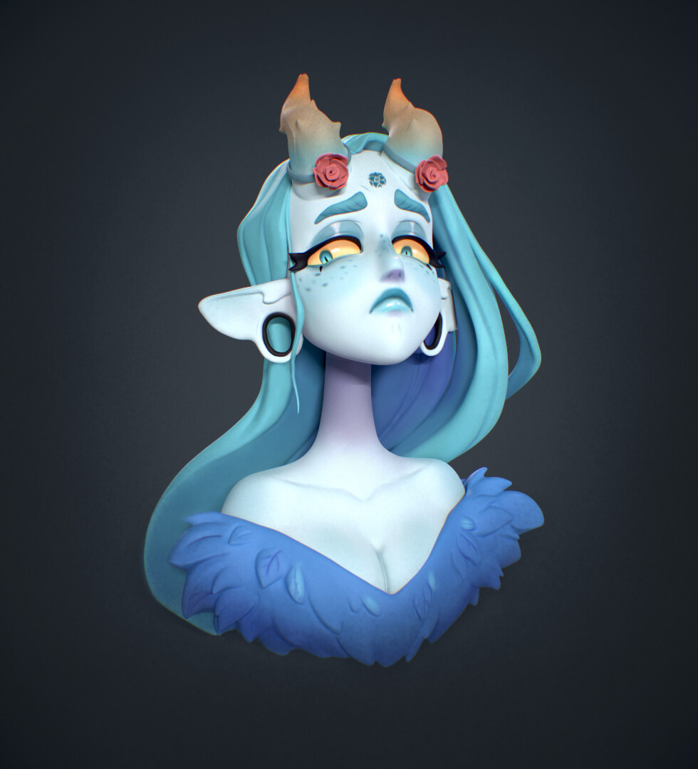 ArtStation - Blue Nymph DTIYS