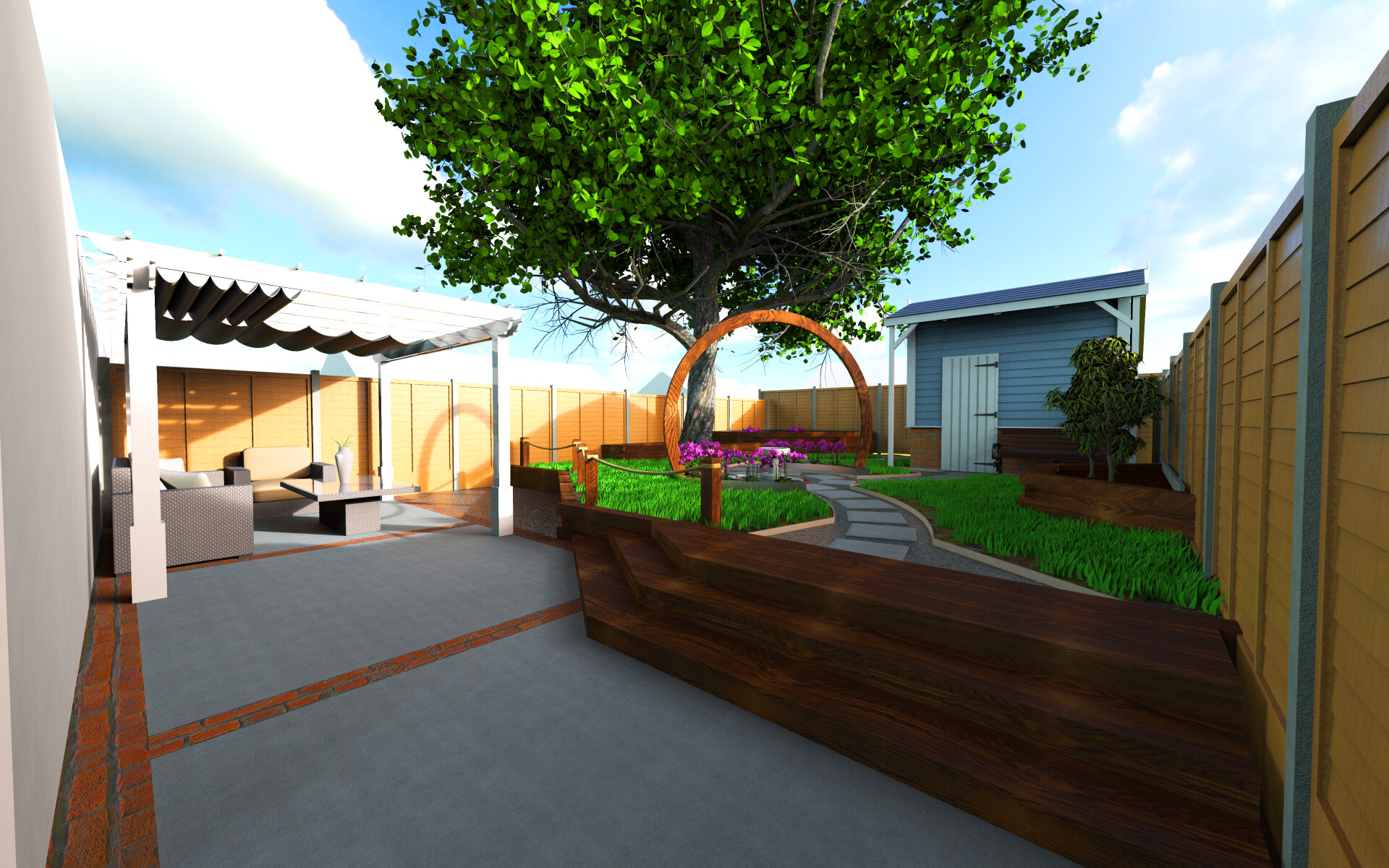 ArtStation - Garden Visualization