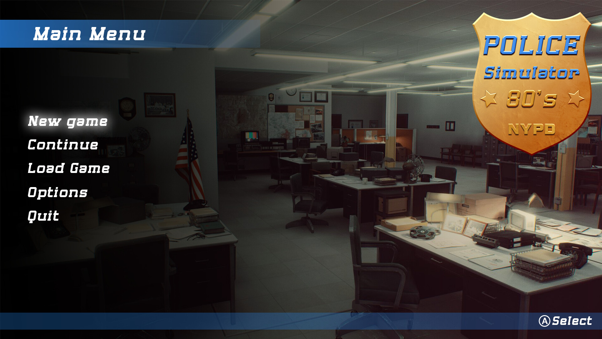 ArtStation - Game UI (Police Simulator 80's)