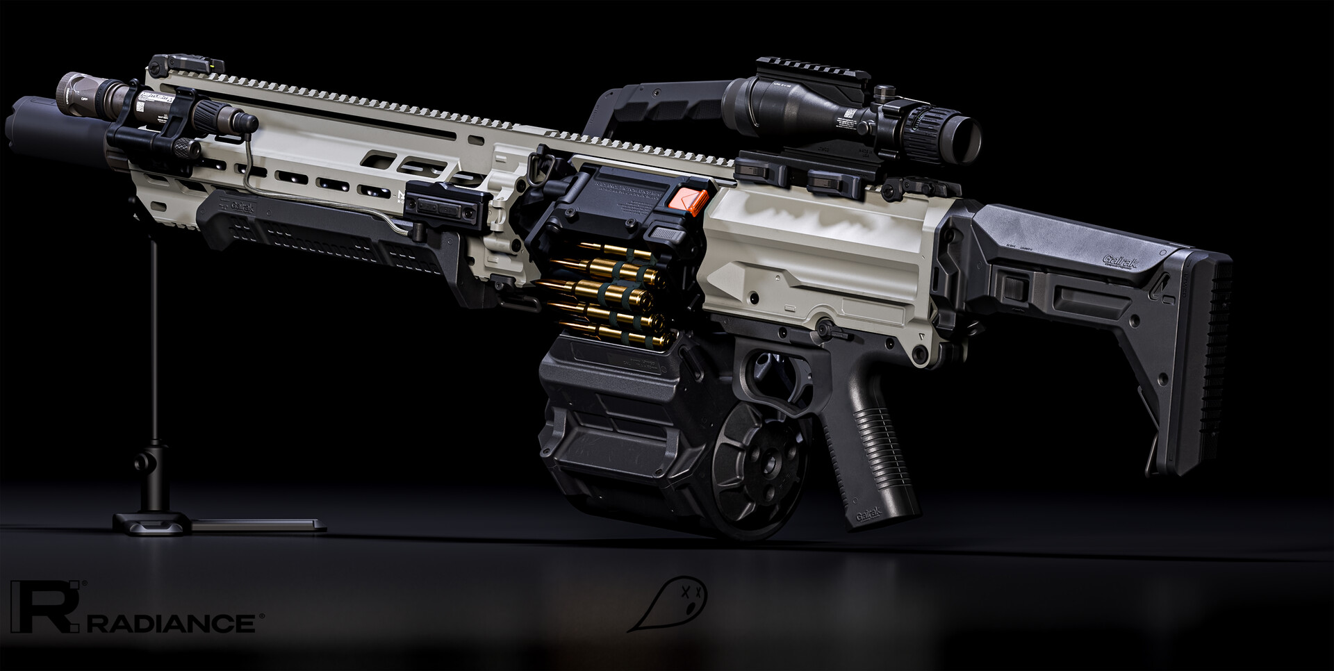 LTW CO - Sean Drake - Radiance AMSAW Medium Machine Gun Concept / LMG