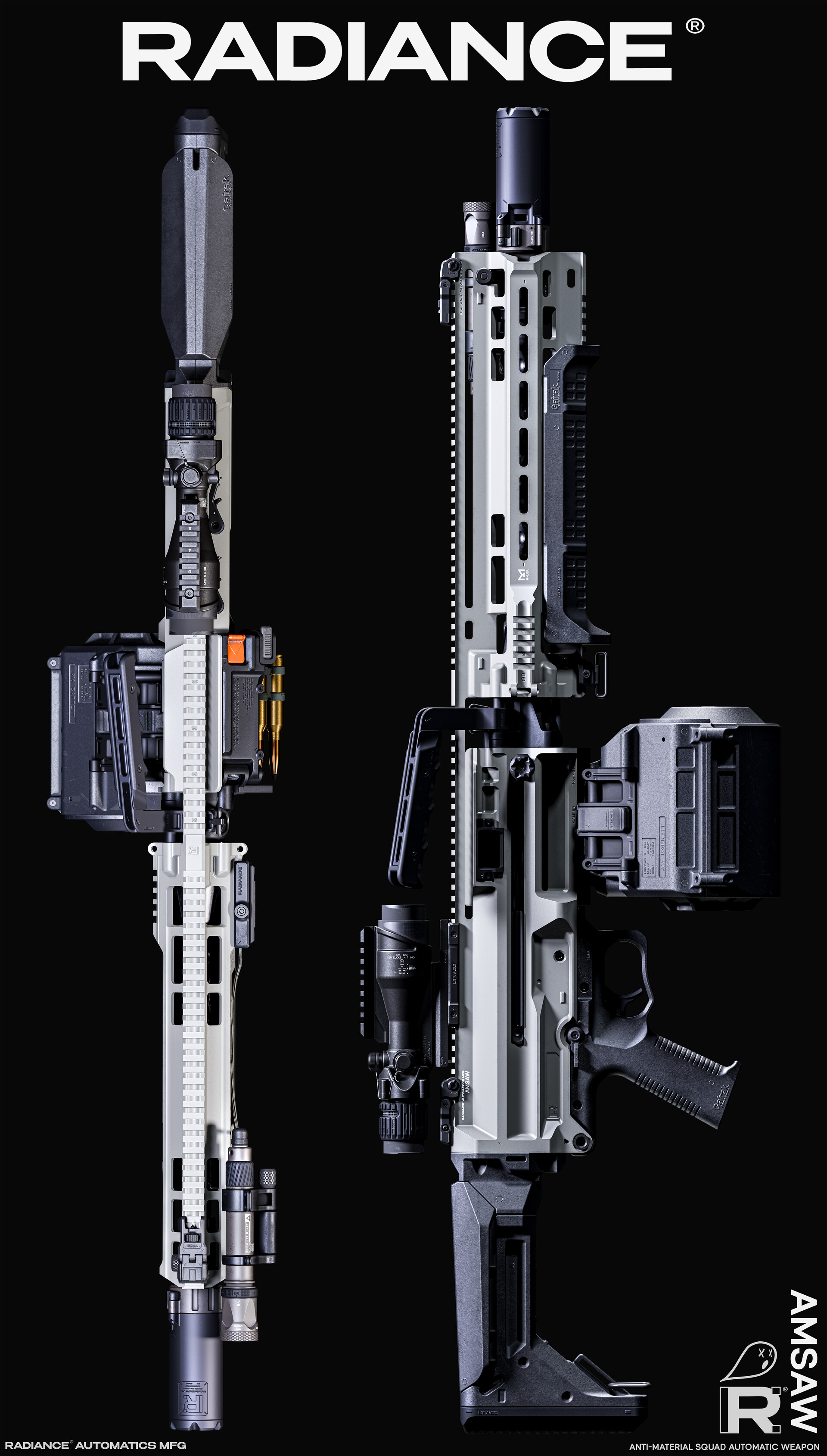 LTW CO - Sean Drake - Radiance AMSAW Medium Machine Gun Concept / LMG