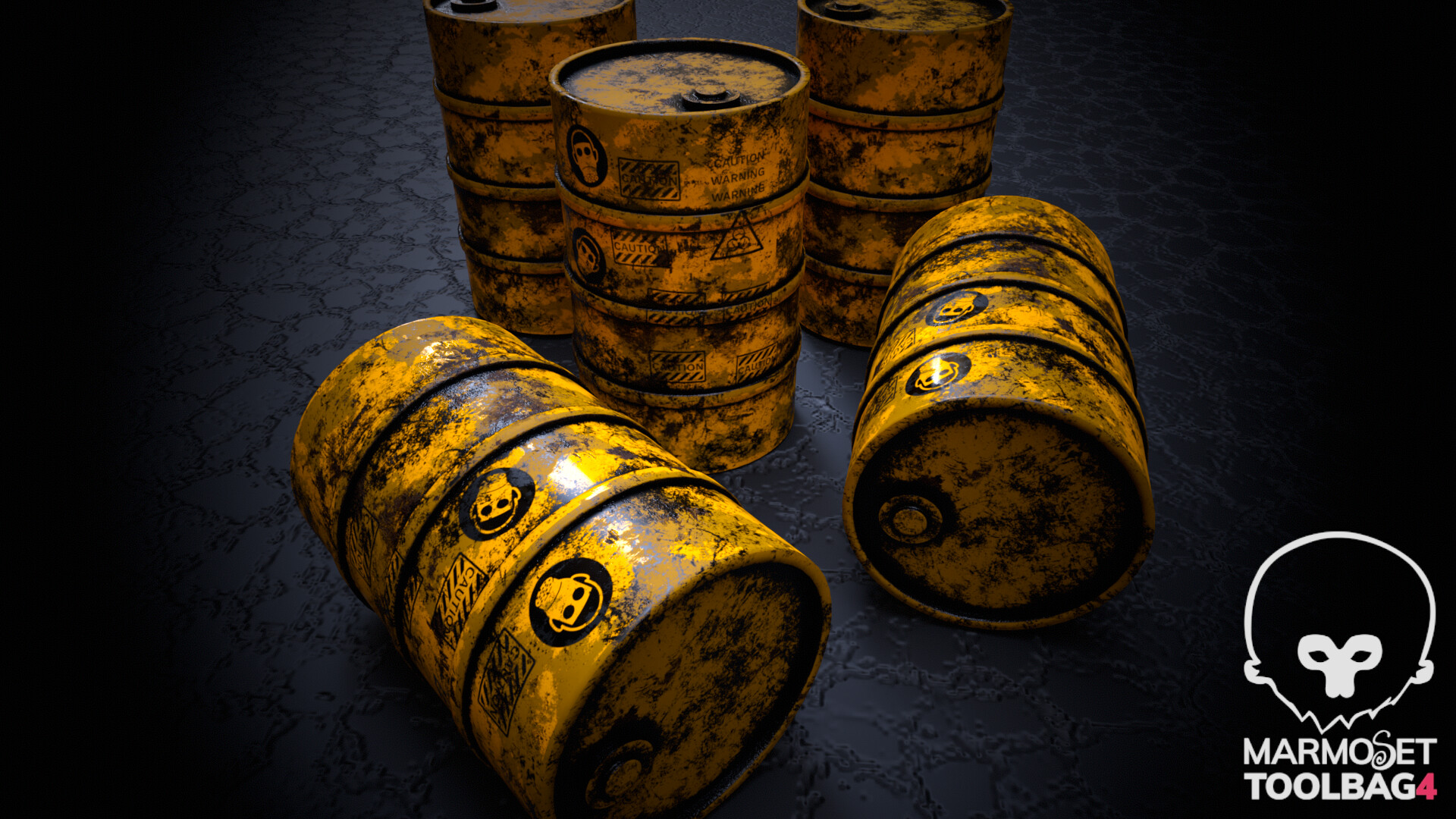 ArtStation - Oil barrel - Game Assets (Props)