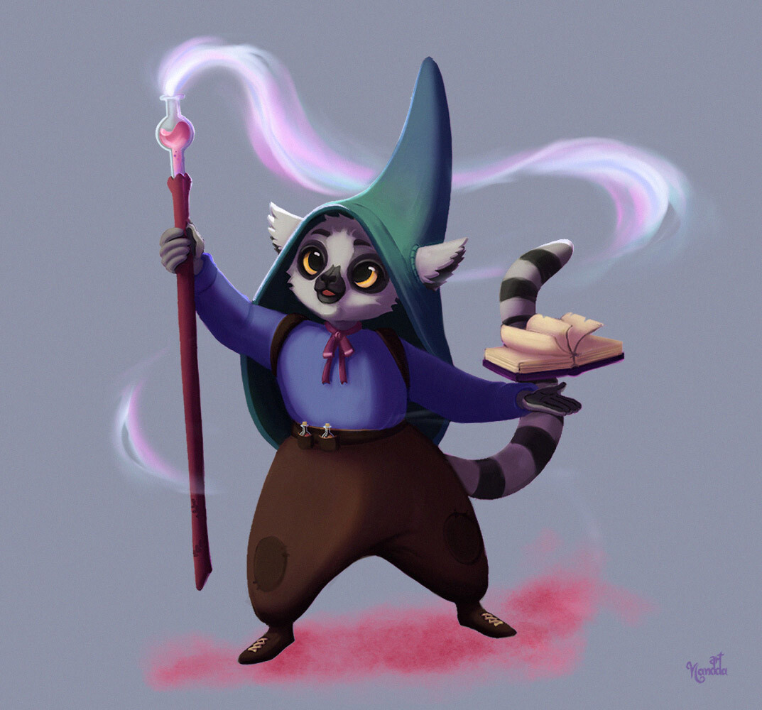 ArtStation - Lemur Wizard - Character Design