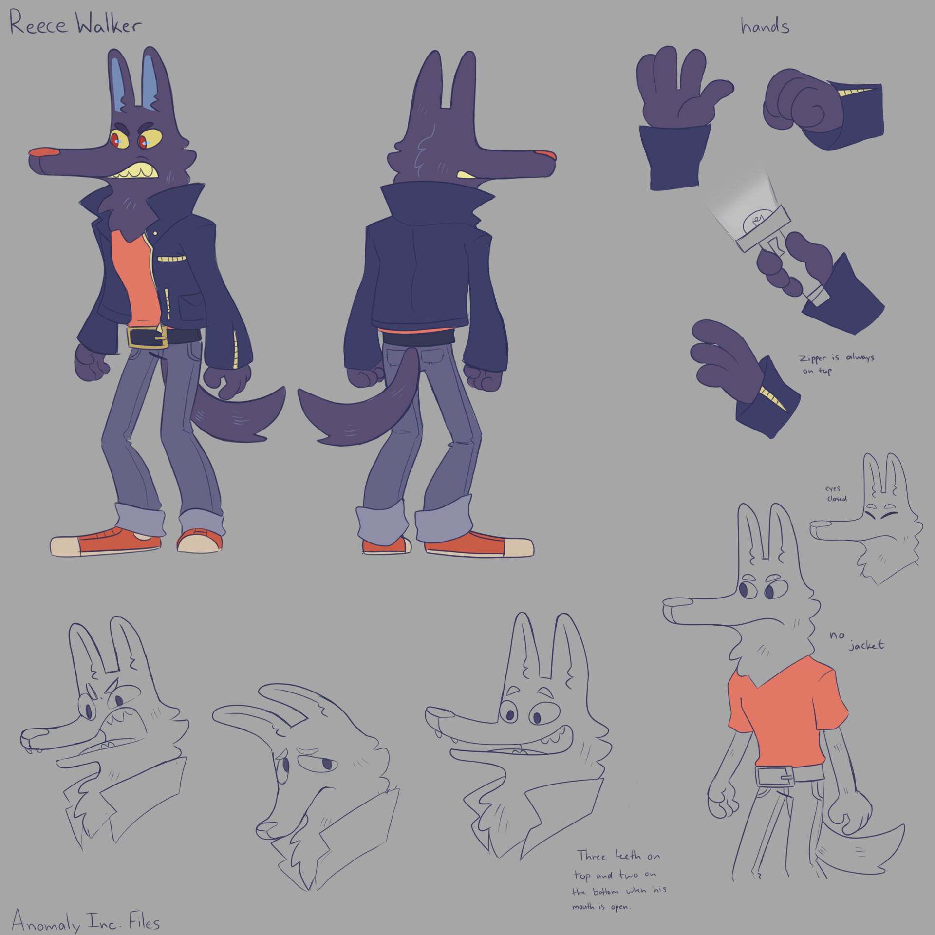 ArtStation - Reece Walker Character Sheet