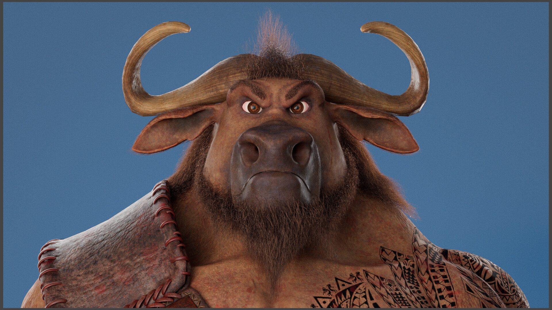 ArtStation - Bison Warrior