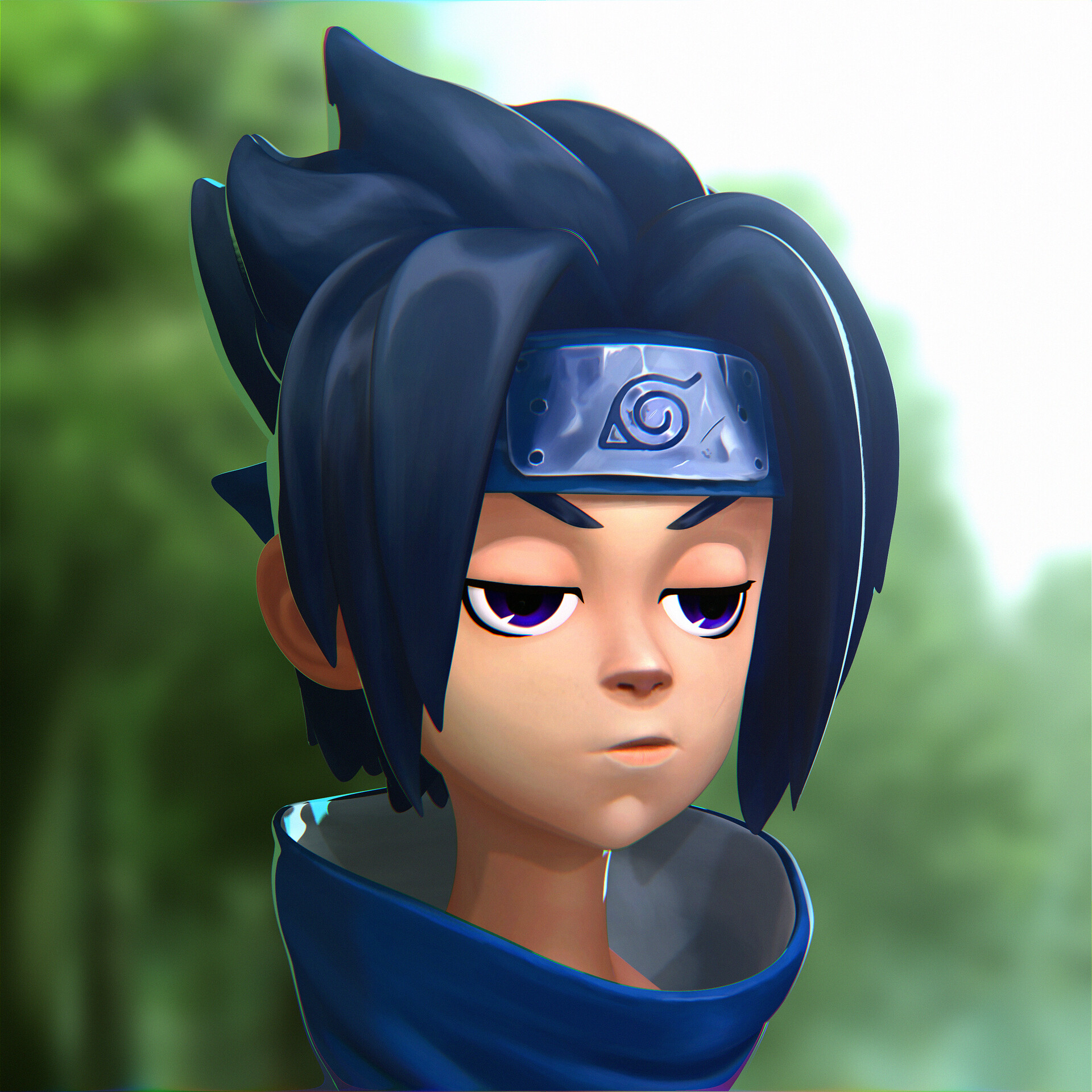 Vinicius Imbimbo - Sasuke Uchiha - HandPaint Study