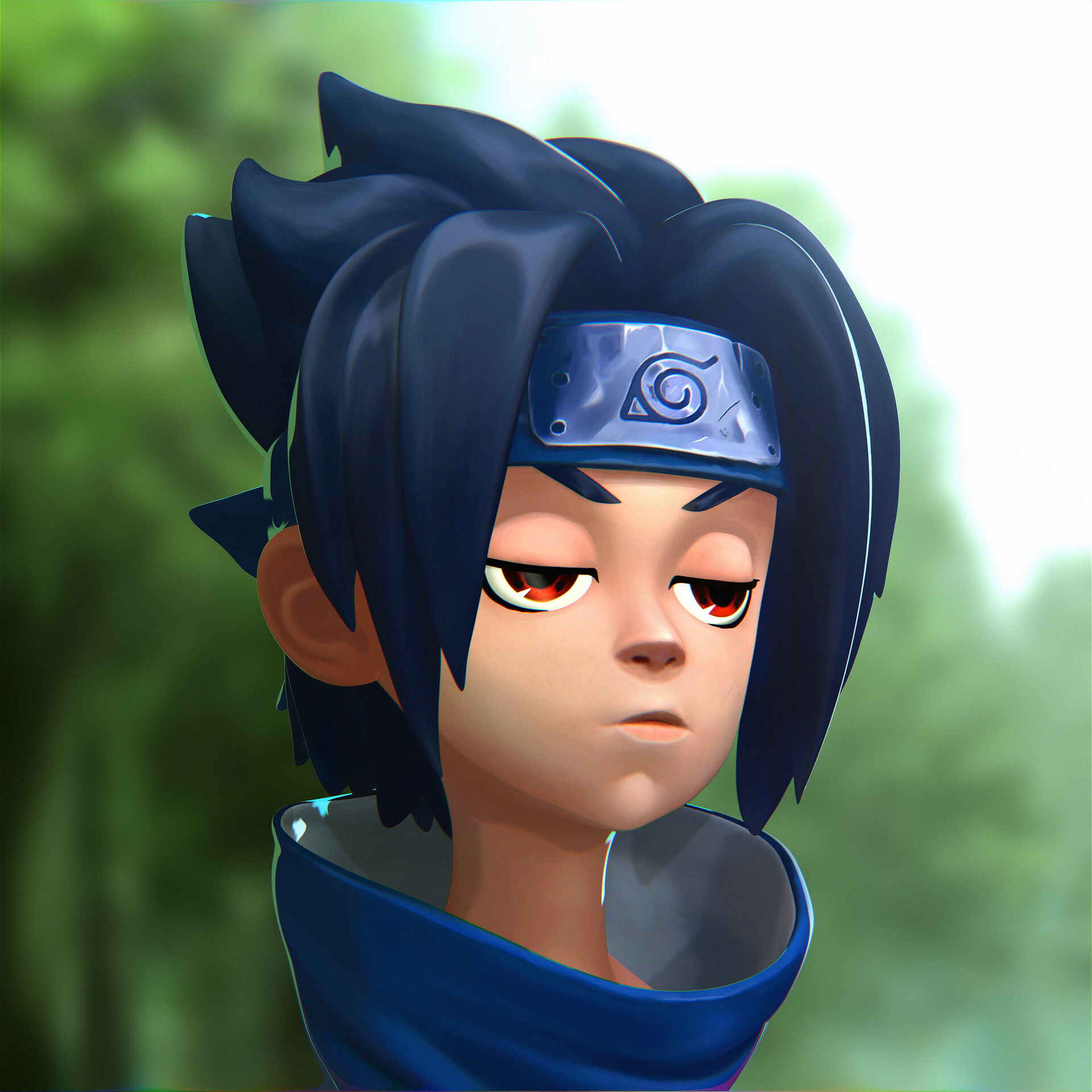 Vinicius Imbimbo - Sasuke Uchiha - HandPaint Study