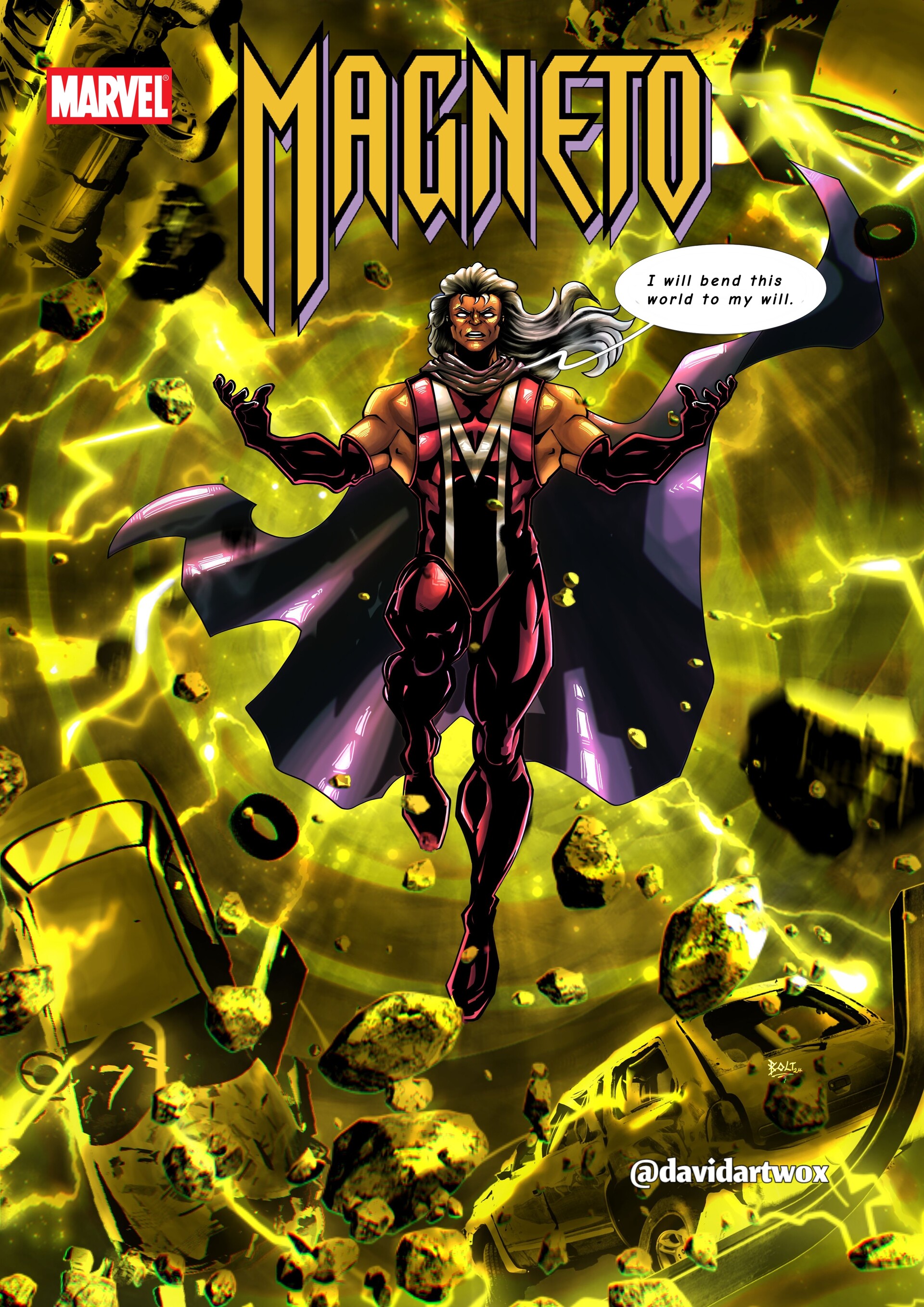 ArtStation - magneto fanart colored version by David ifechukwu Bolt ⚡